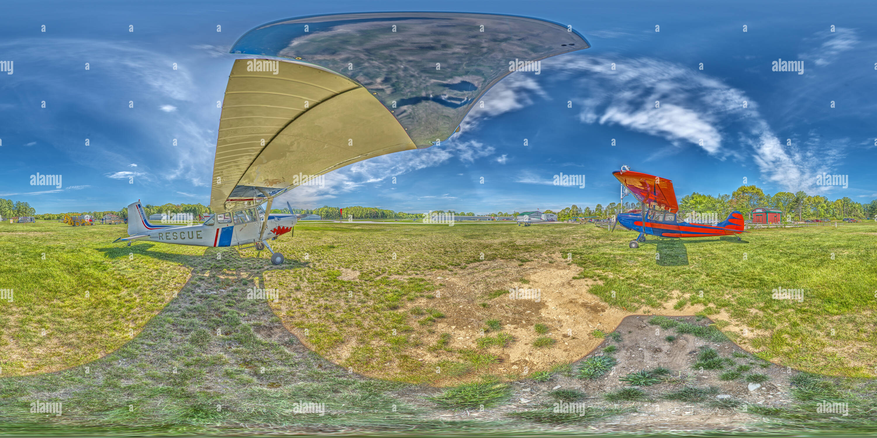 360° view of Cessna Bird Dogs At Hampton Airfield Two - Alamy