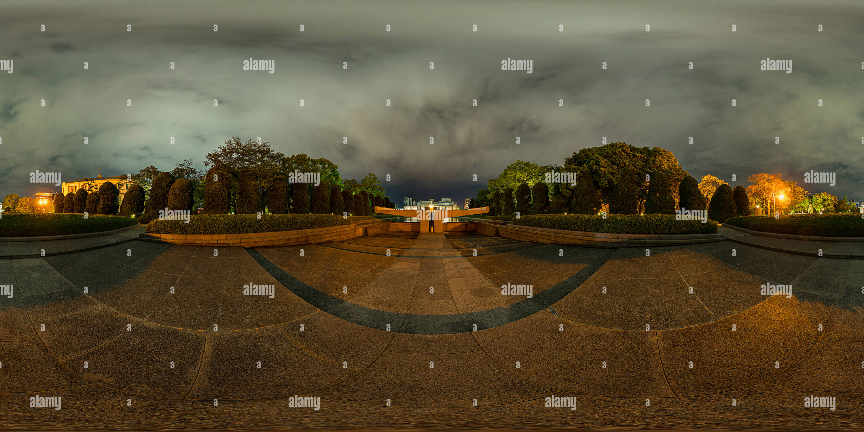 360° view of Peace Flame Hiroshima - Alamy