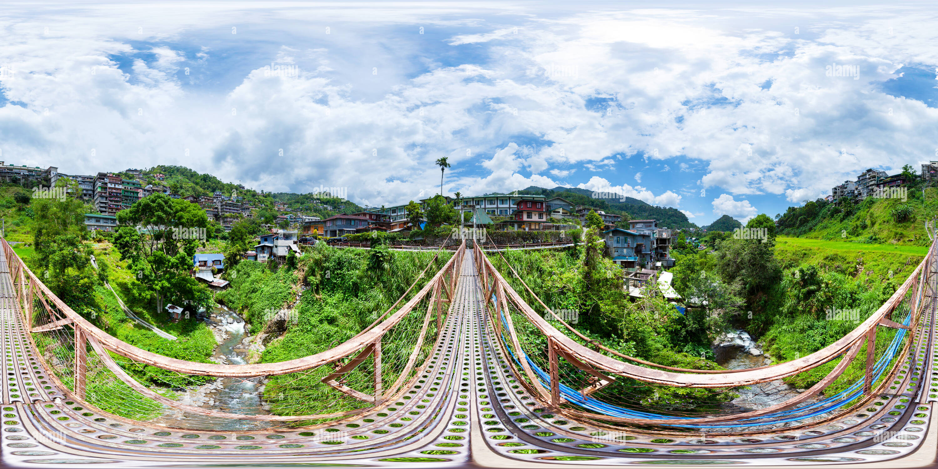 360° view of Suspension bridge in Banaue, Luzon, Philippines - Alamy