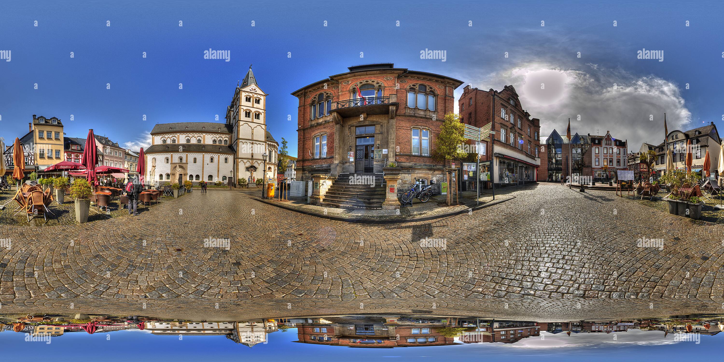 360° view of The Rhine River Town of Boppard - Alamy