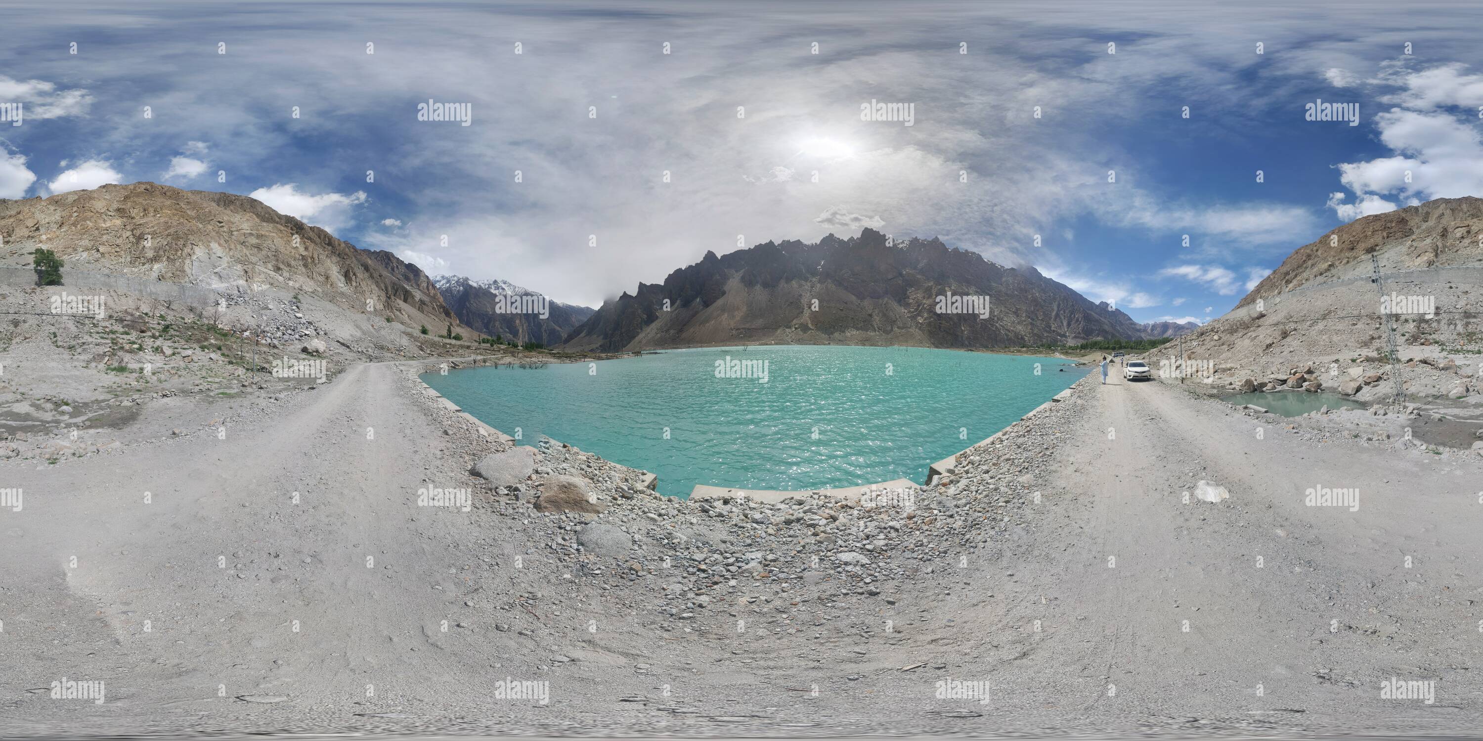 360° view of Atta bad lake - Alamy