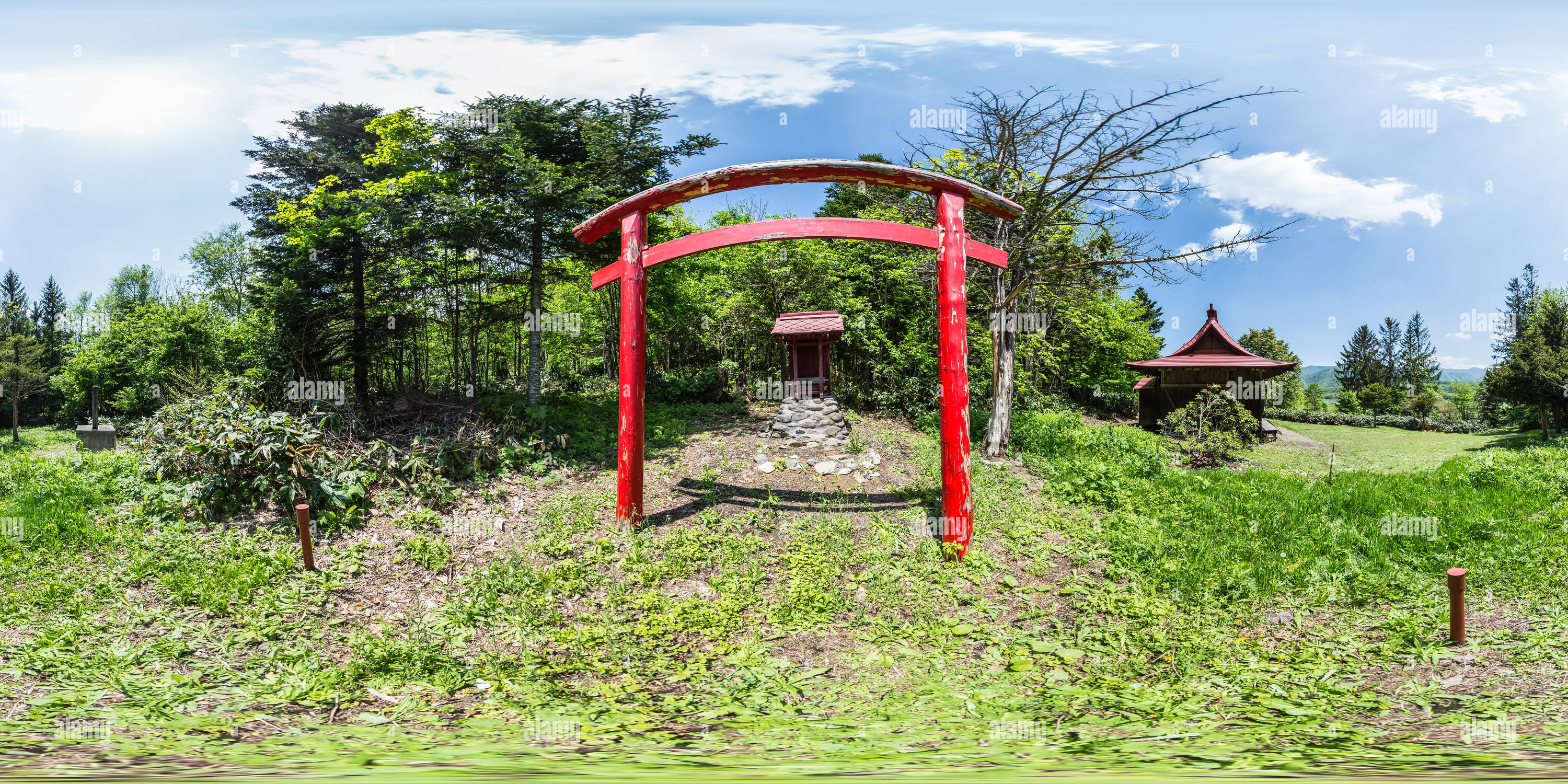 360° view of Shirataki Shrine - Shirataki - Engaru - Hokkaido - Japan ...