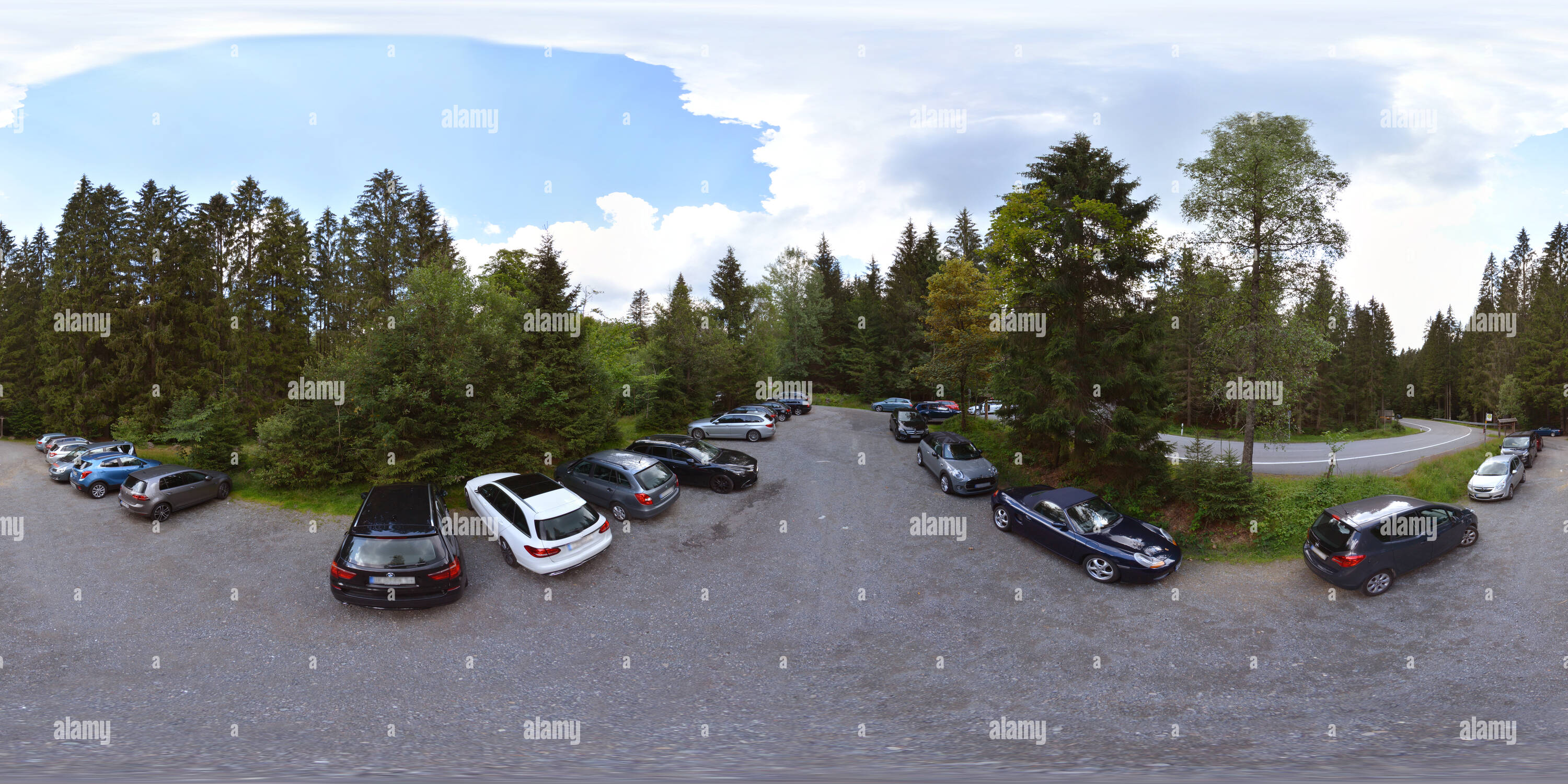 360° view of Bavarian Forest - Parking Fredenbridge - Alamy