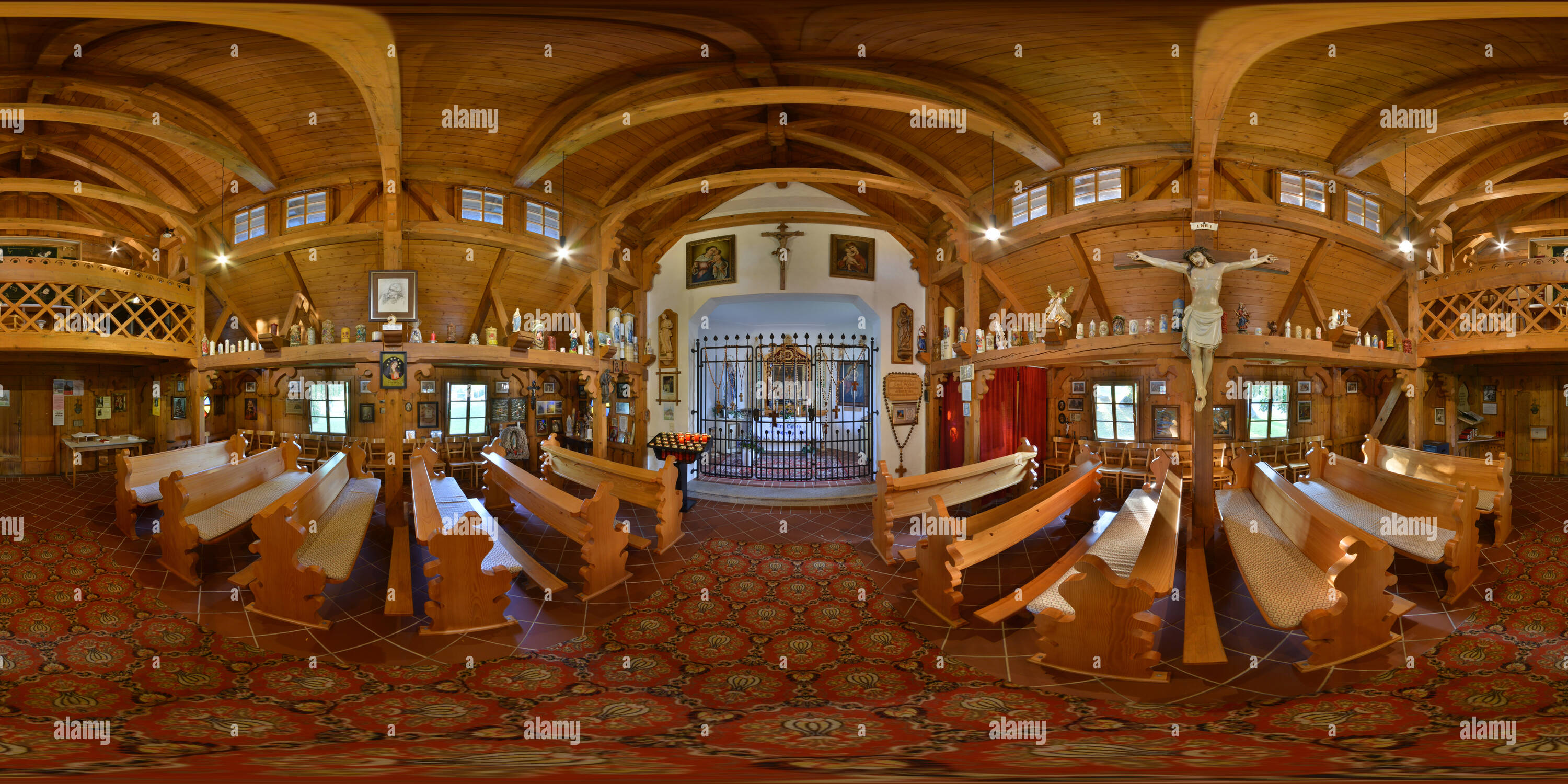 360° view of Philipsreut - Tusset Chapel Interior - Alamy