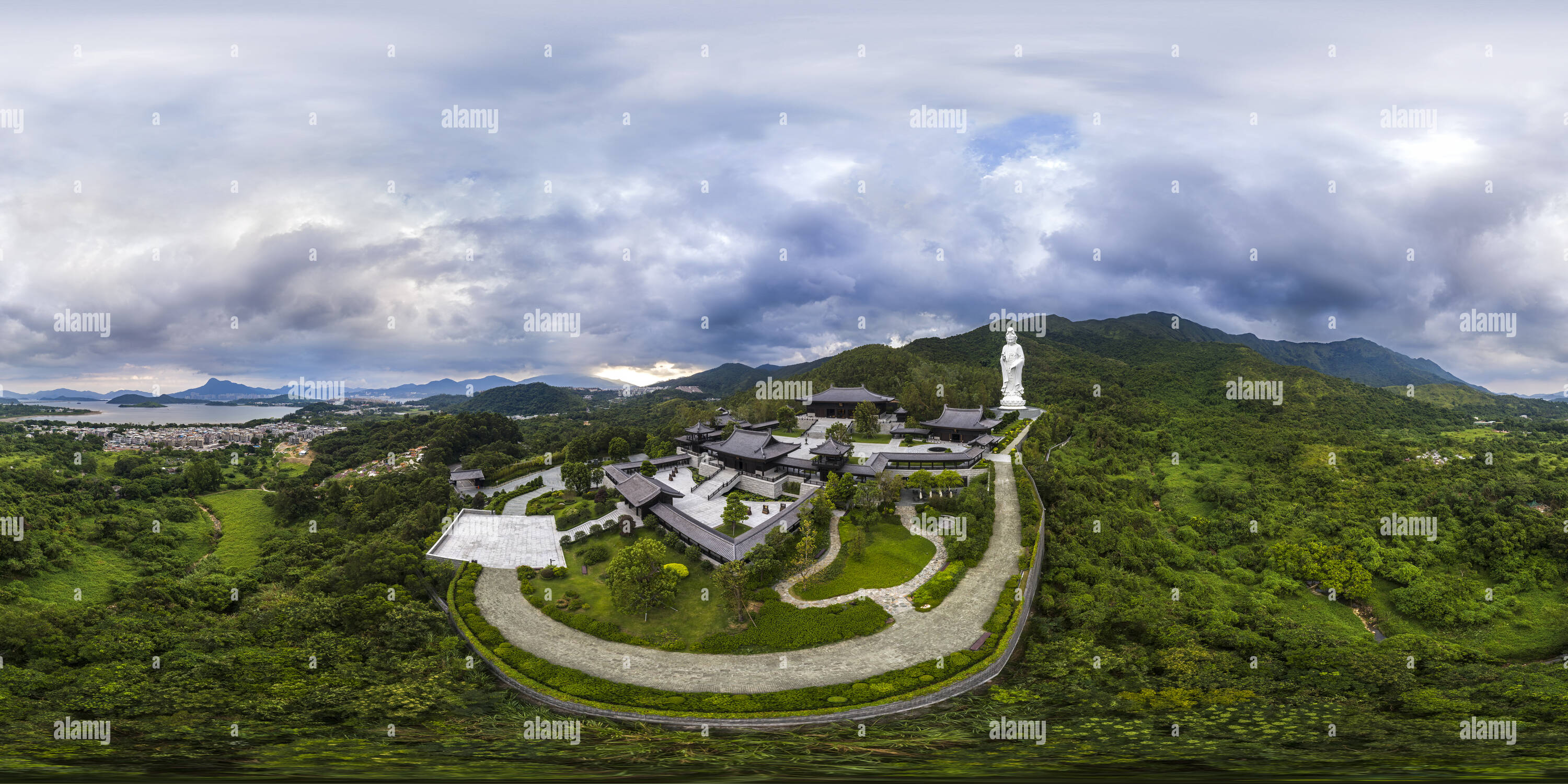 360° view of Tsz Shan Monaster(大埔慈山寺), Tai Po, NT, HK - Alamy