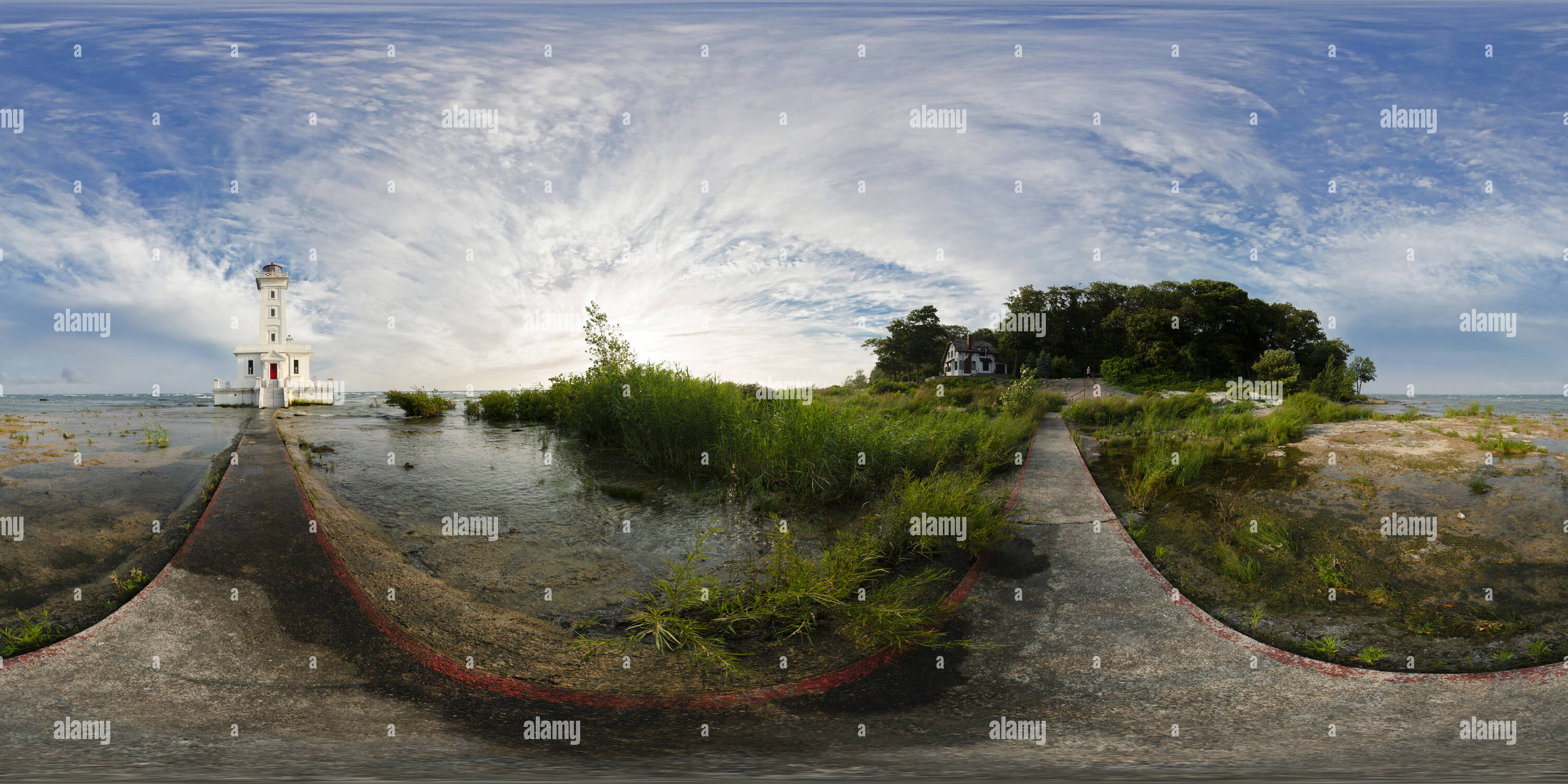 360° view of Point Abino Light - Alamy