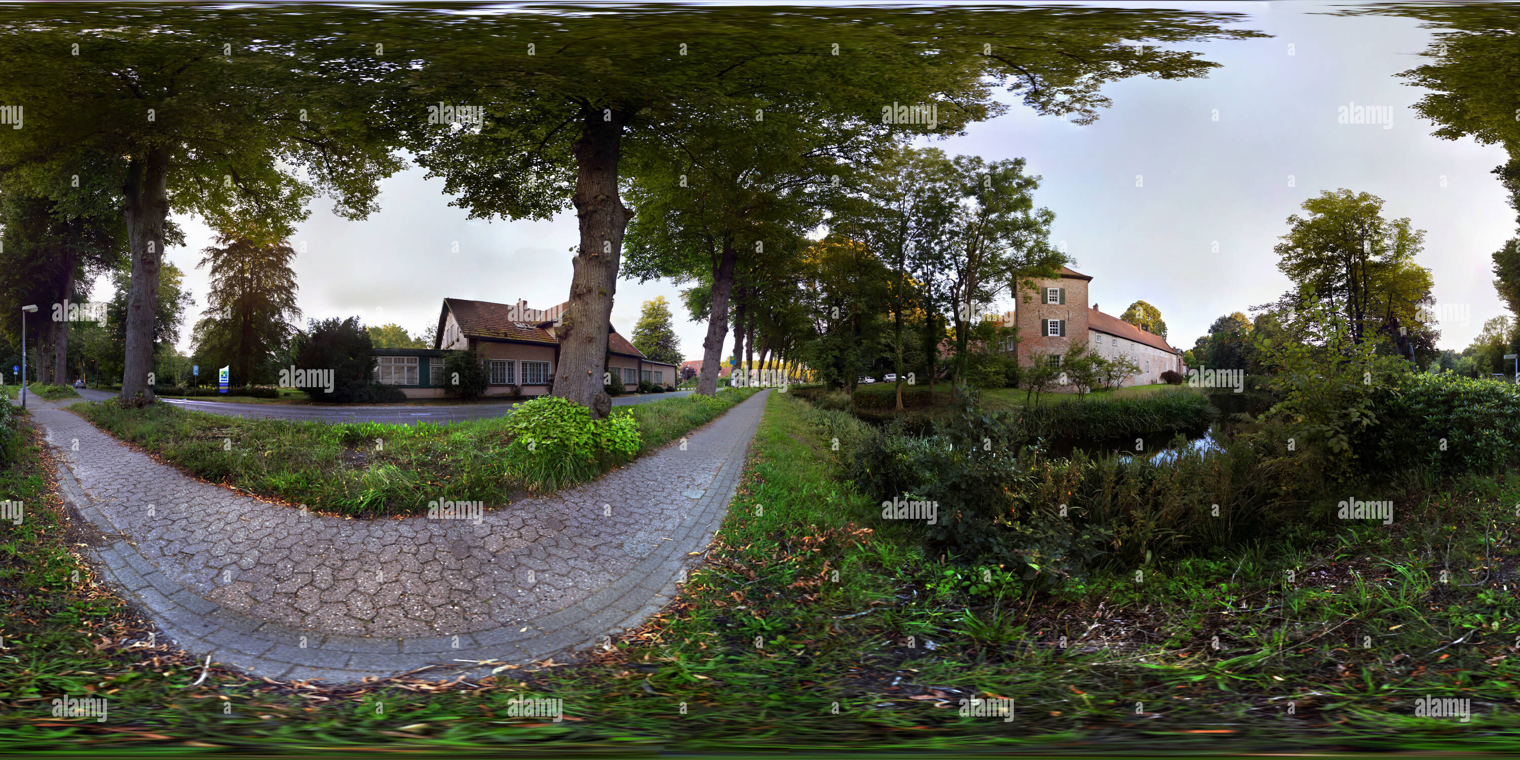 360° view of Ostfriesland Berum Castle - Alamy