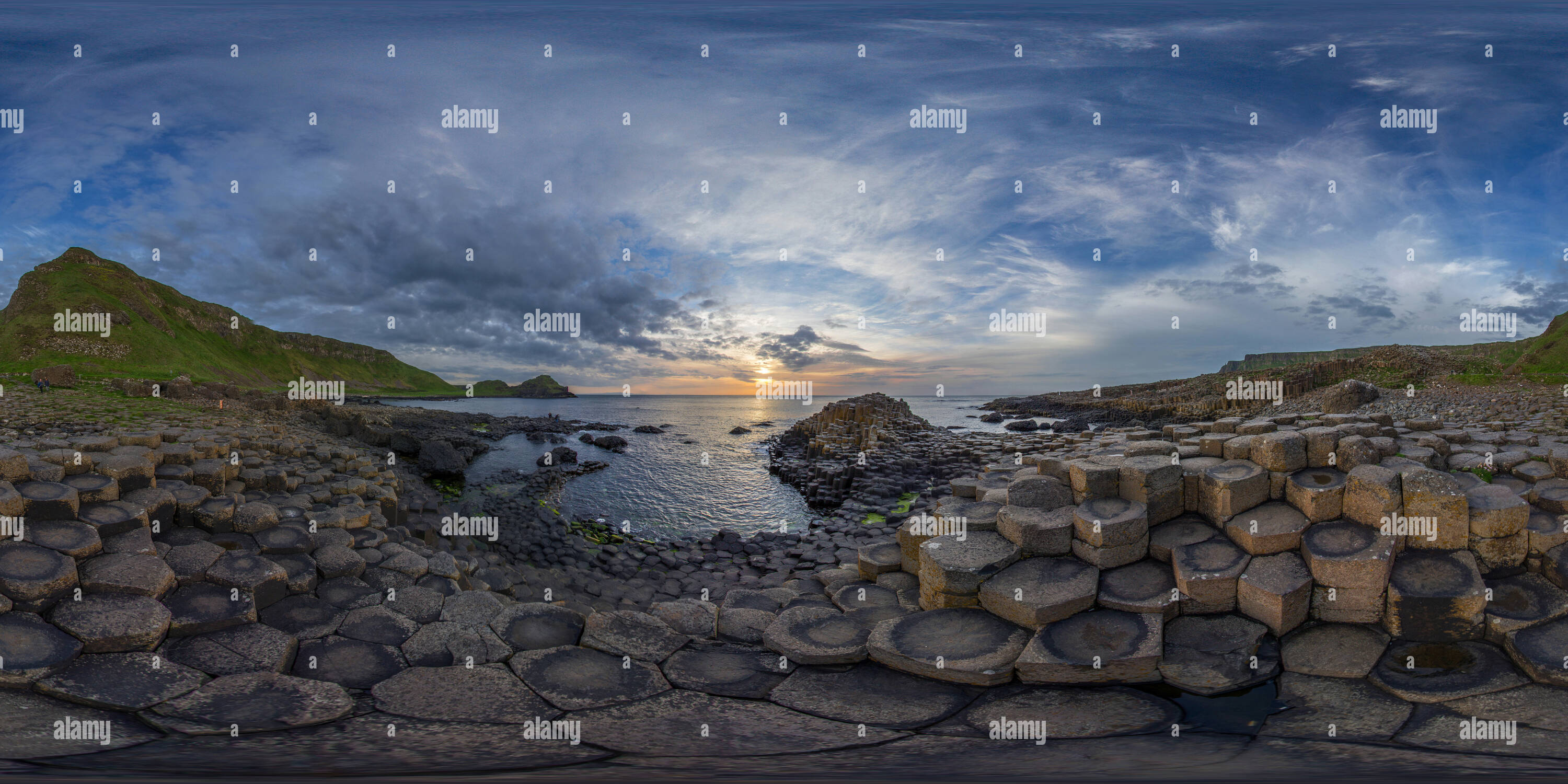 360° view of UK - Northern Ireland - Giant's Causeway 2 - Alamy