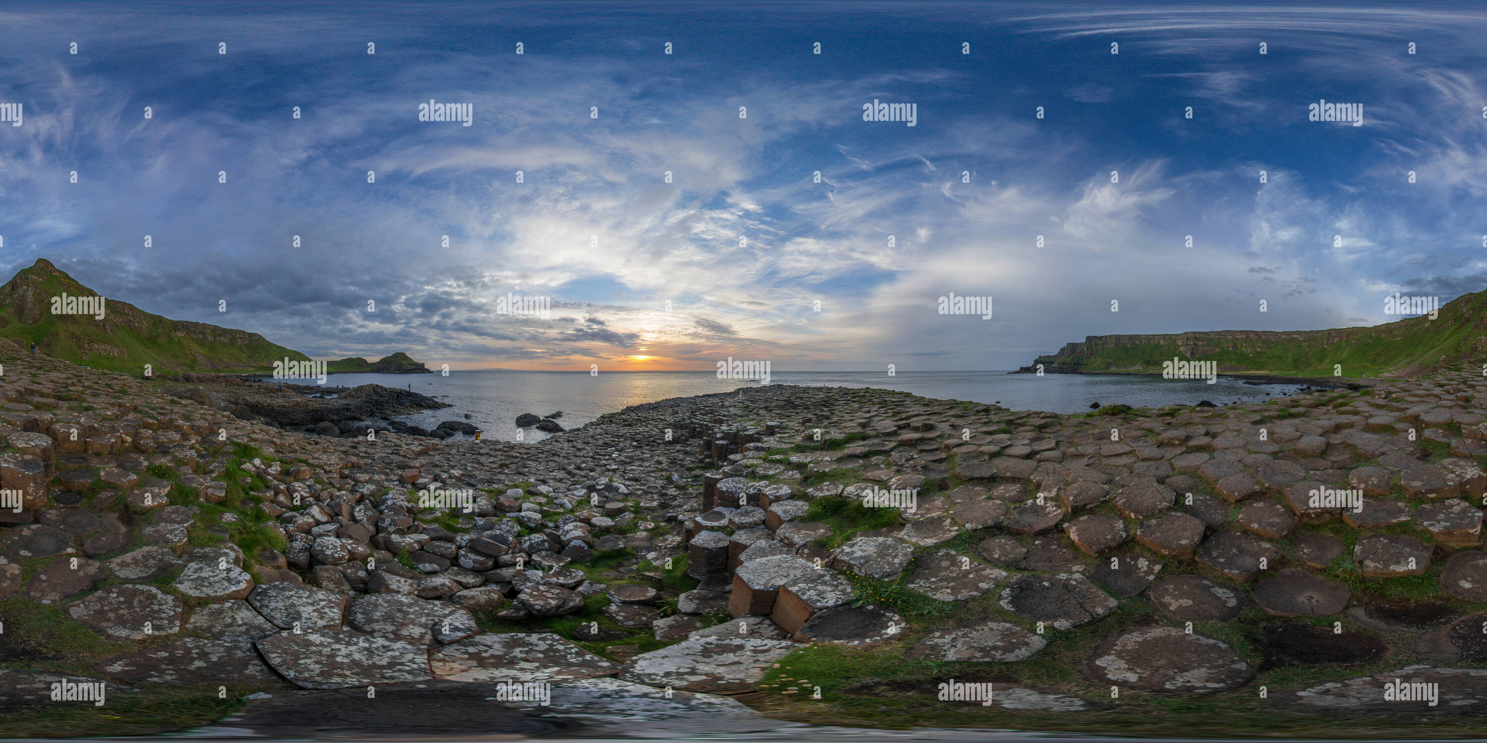 360° view of UK - Northern Ireland - Giant's Causeway 4 - Alamy