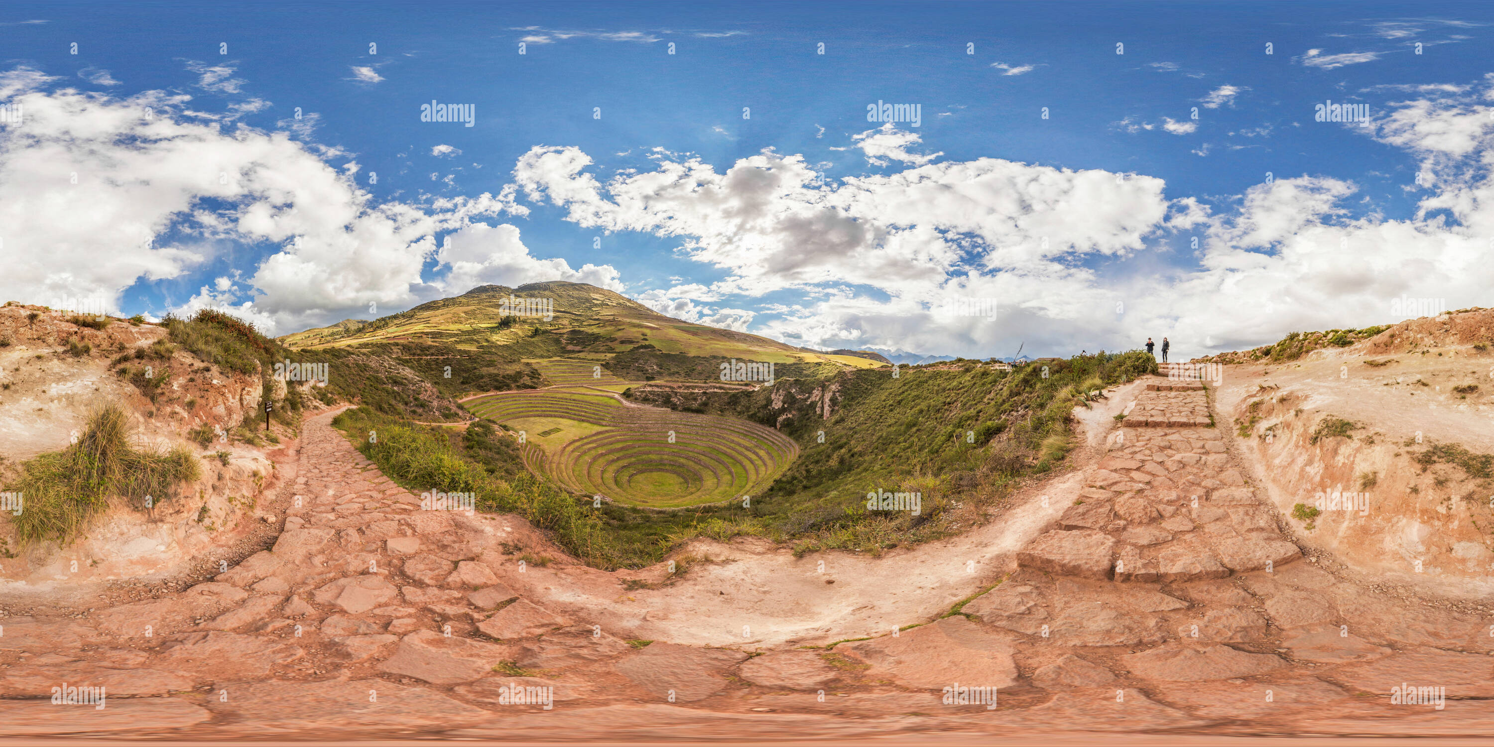 360° view of PERU - Moray Inca Terraces 3 - Alamy