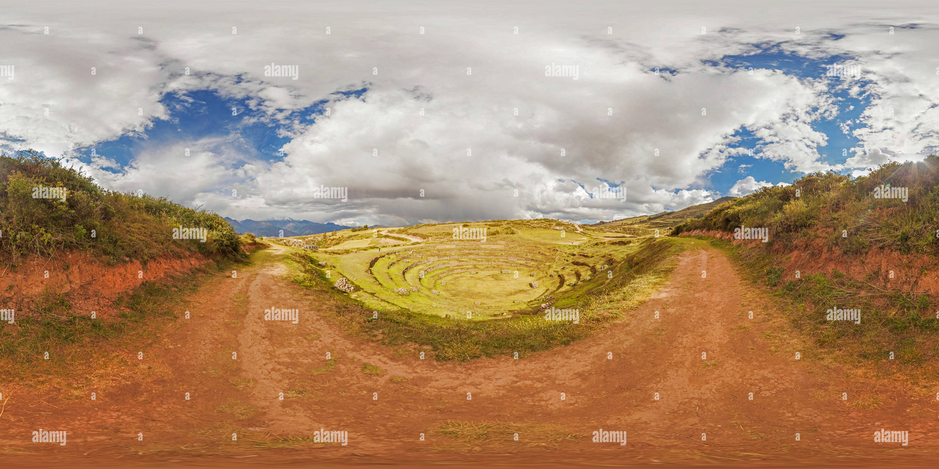 360° view of PERU - Moray Inca Terraces 1 - Alamy