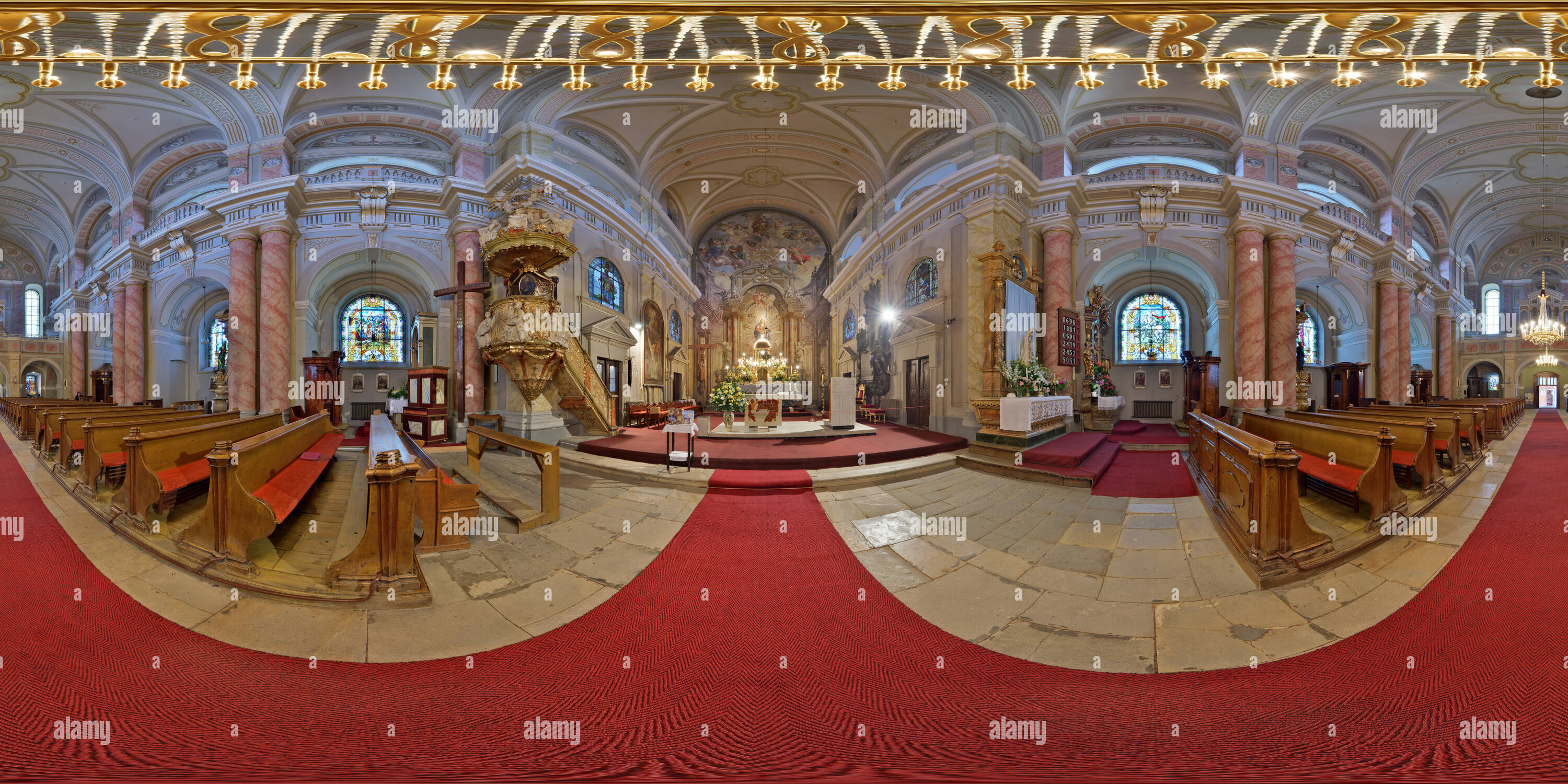 360° view of Holy Trinity Cathedral Altar, Sibiu, Romania - Alamy