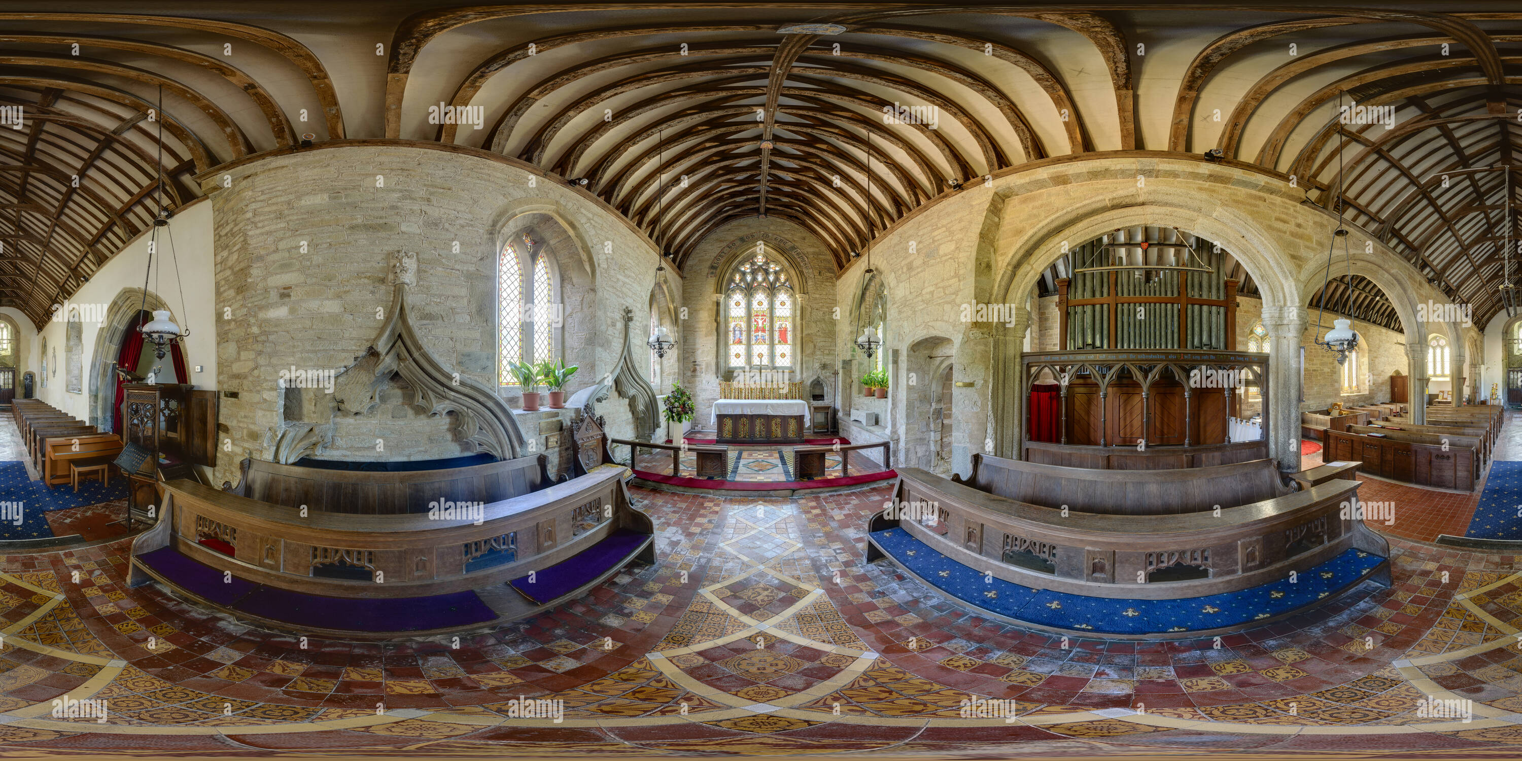 360° view of South Hill Church, Cornwall - Alamy