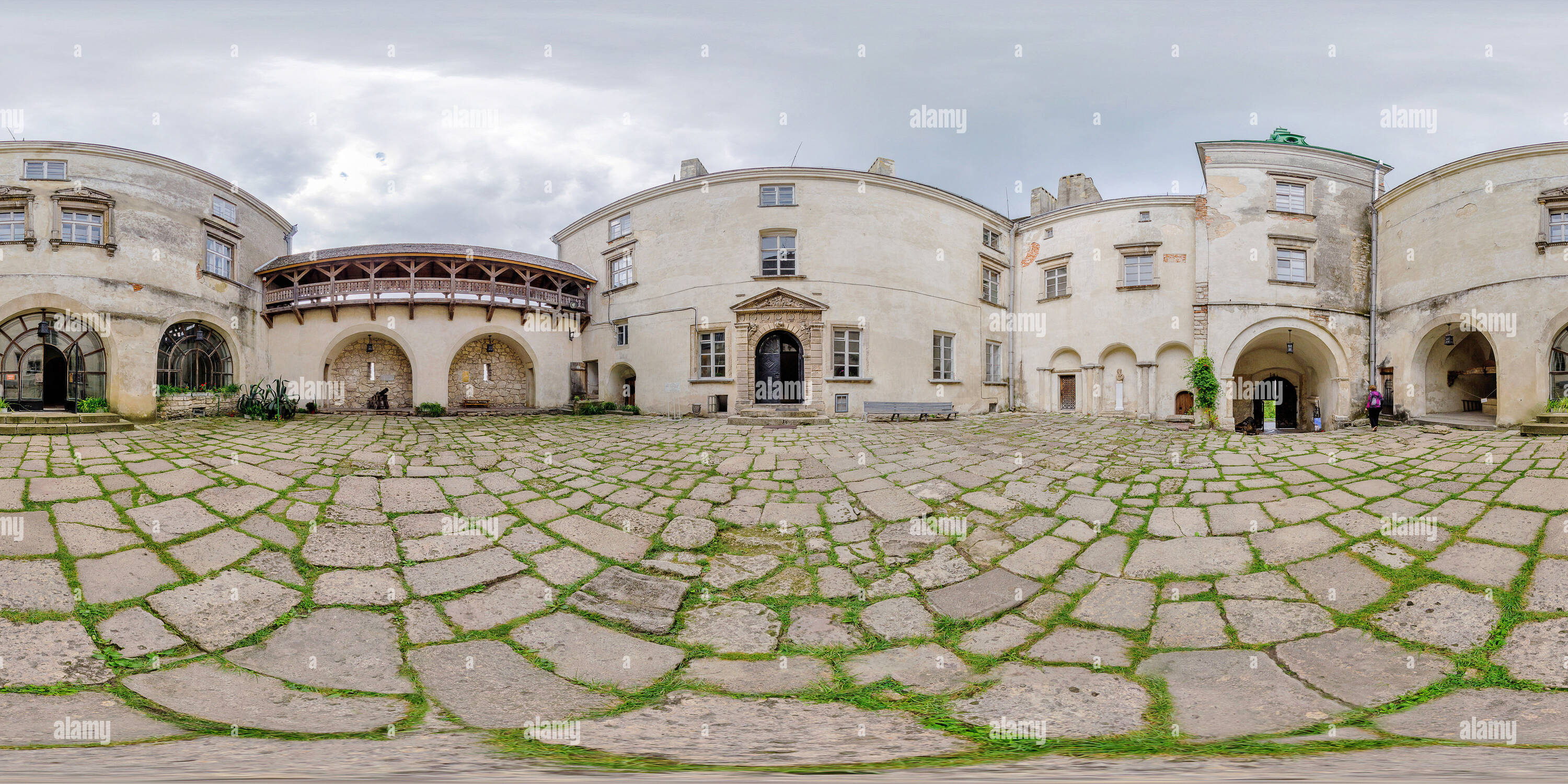 360° view of Olesky Castle in Ukraine - Alamy