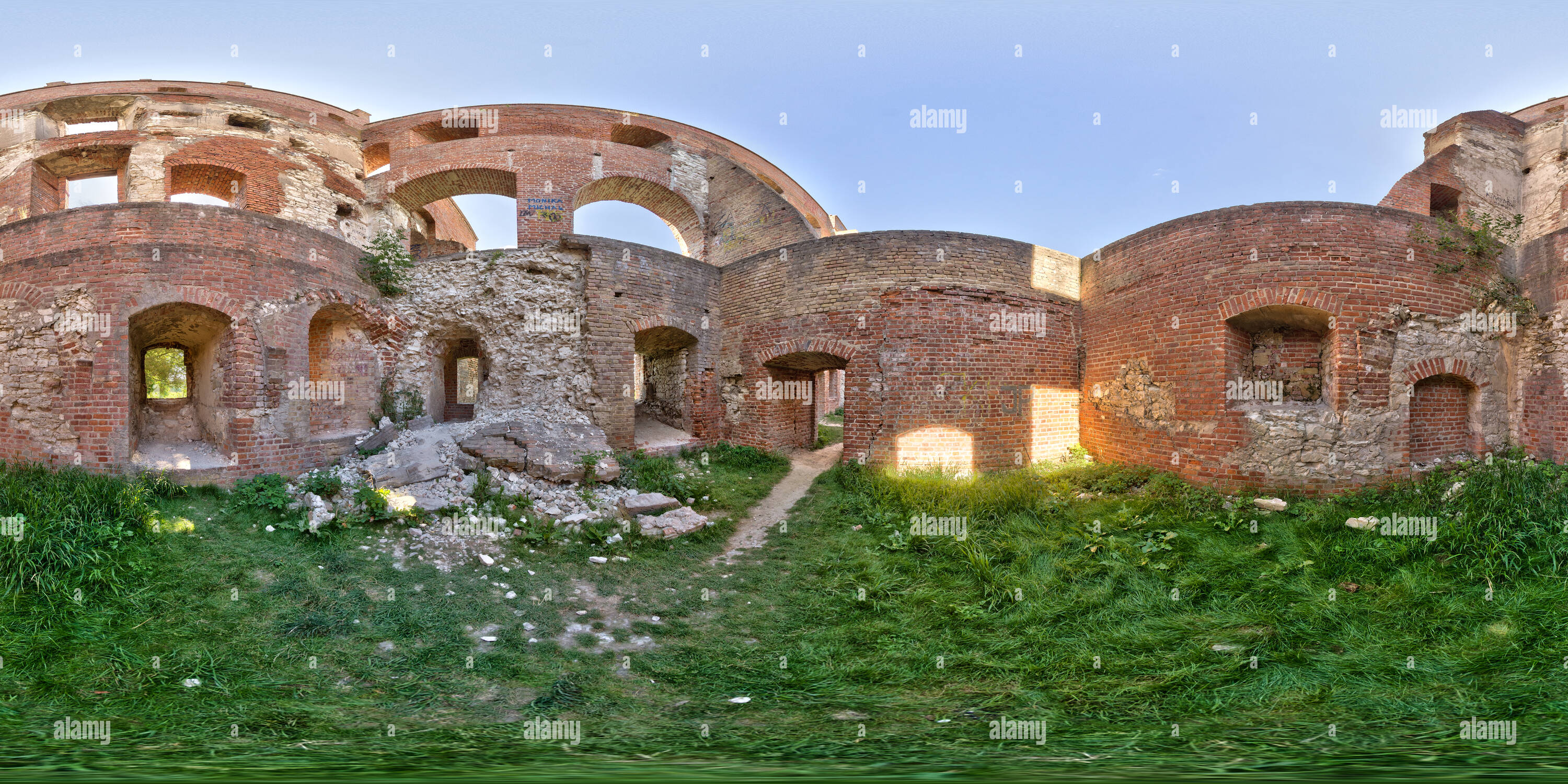 360° view of Krupe Castle inside - Alamy