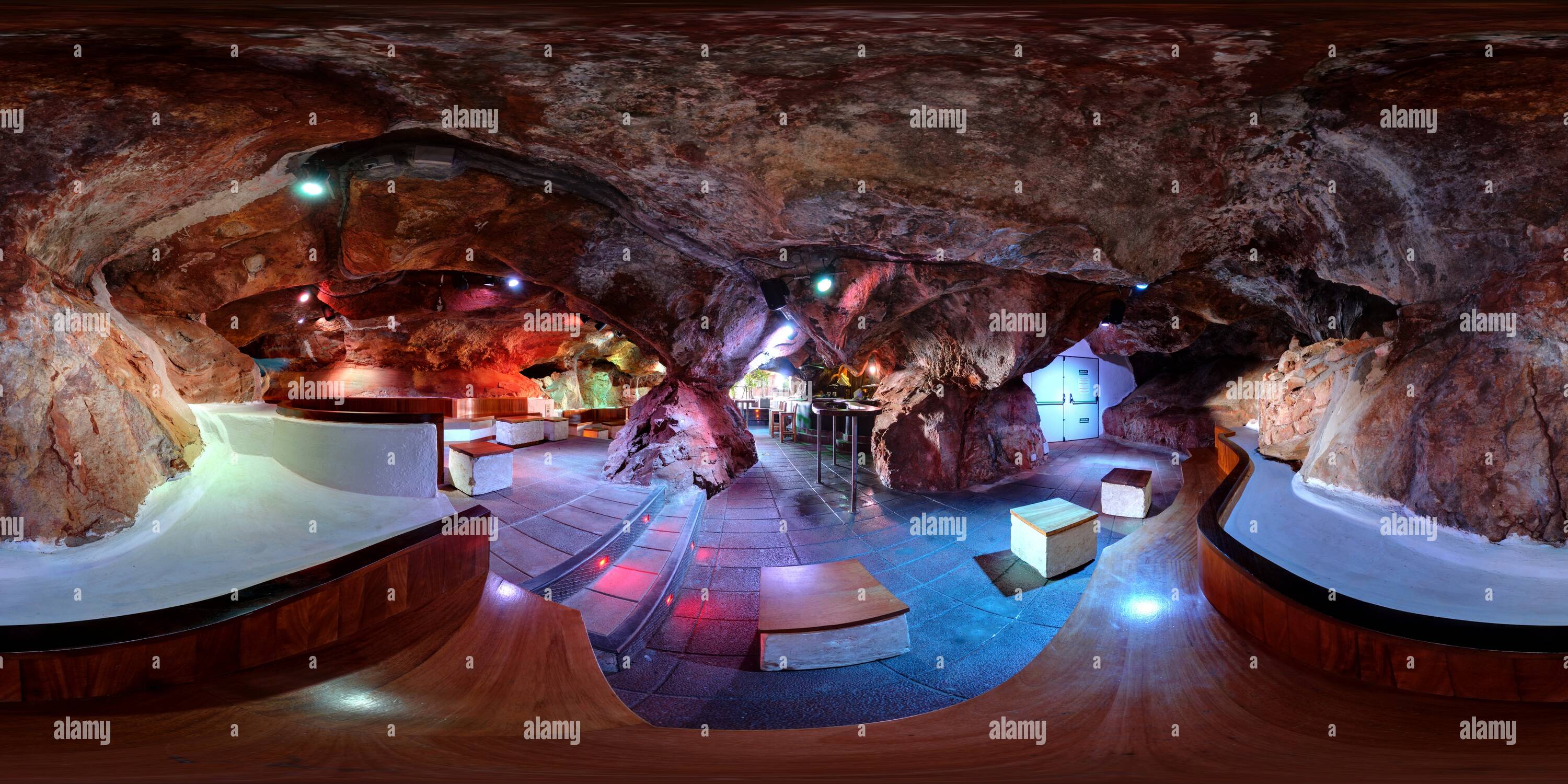 360° view of Cova d'en Xoroi, Menorca, Spain (8095 - Alamy