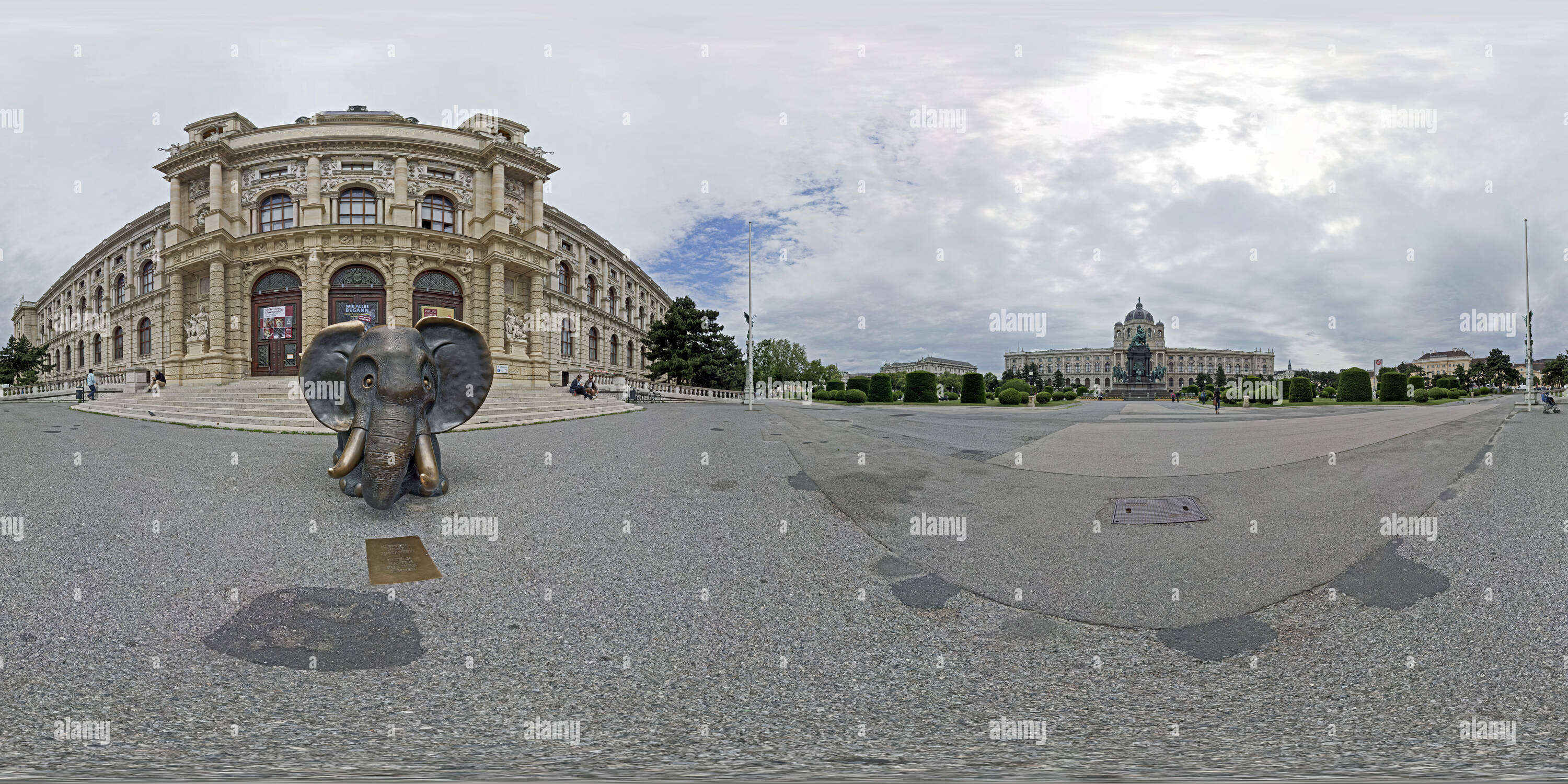 360° view of Vienna, Museum of Natural History Museum, View 2 - Alamy