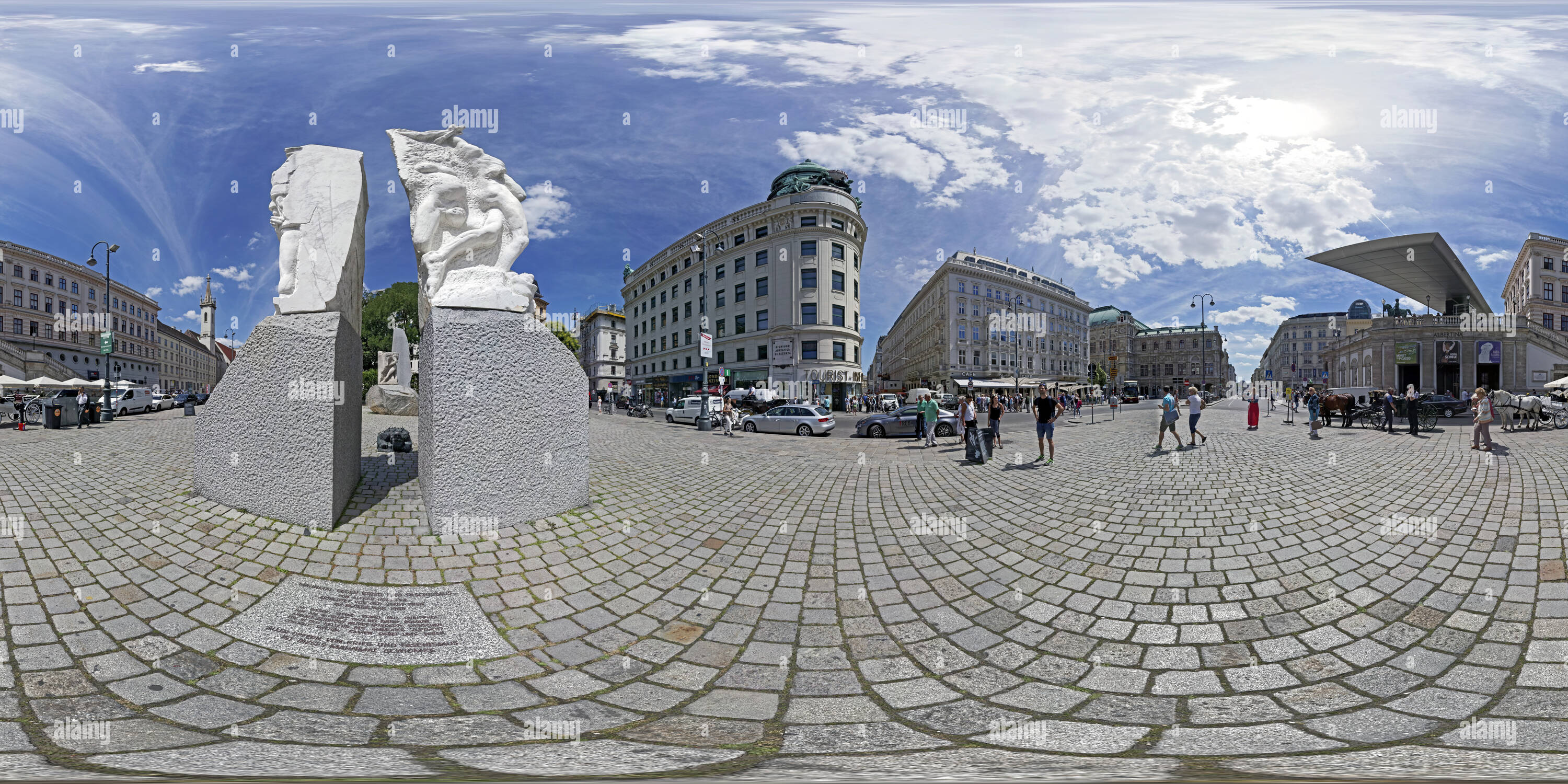360° view of Vienna, Memorial against War and Fascism - Alamy