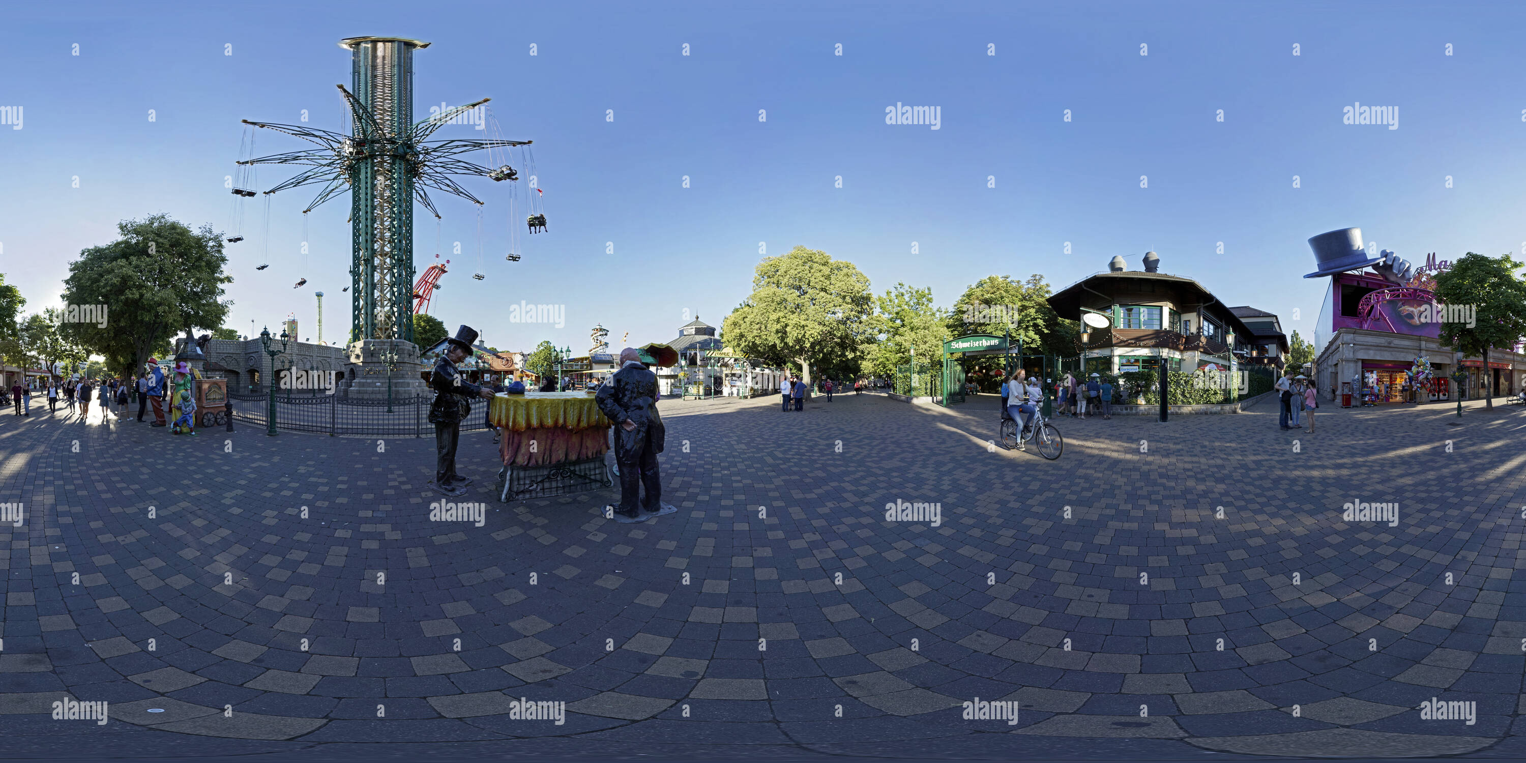 360° view of Vienna, Prater Tower, View 1 - Alamy