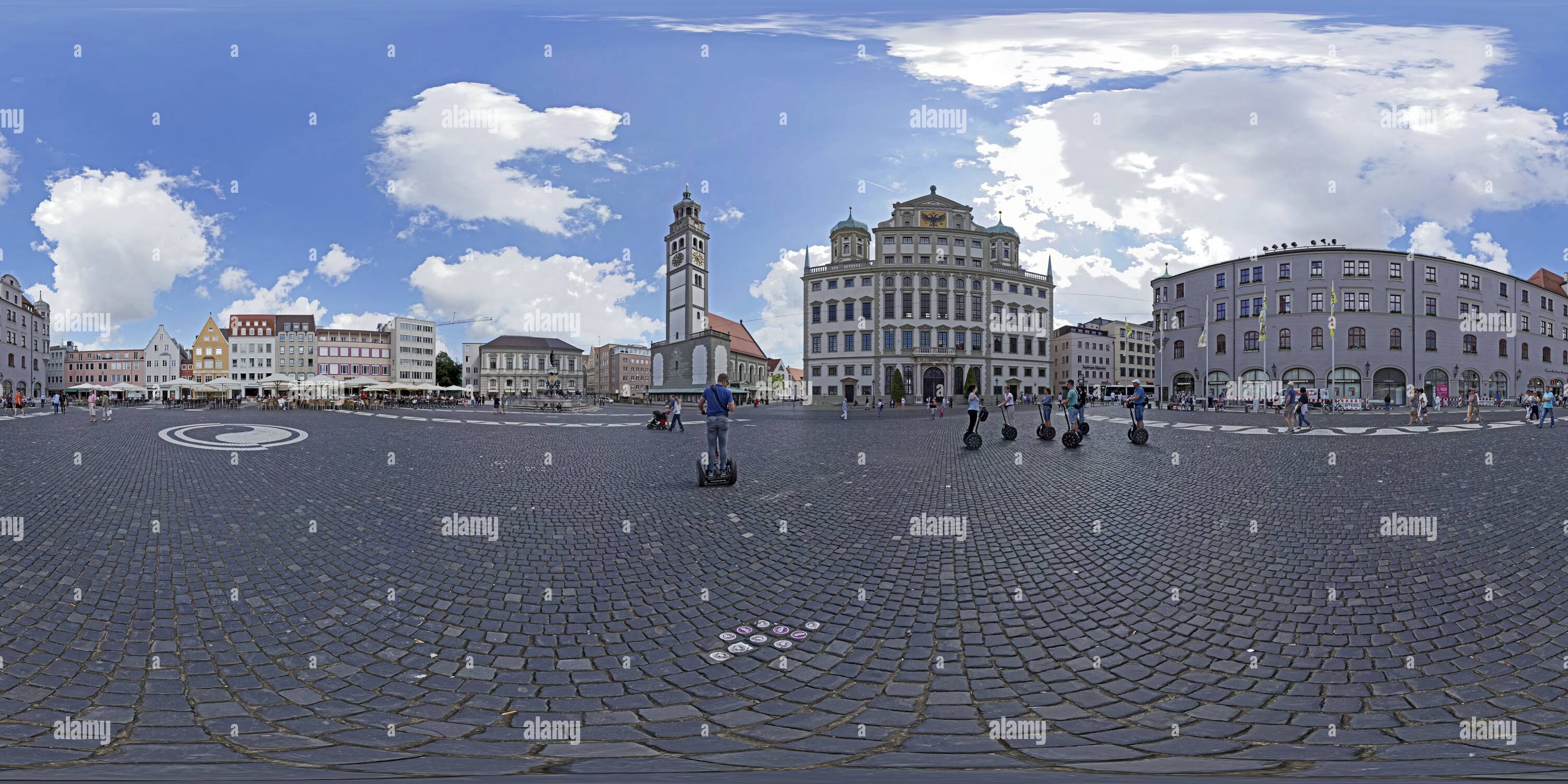 360° view of Augsburg, Town Hall, View 1 - Alamy