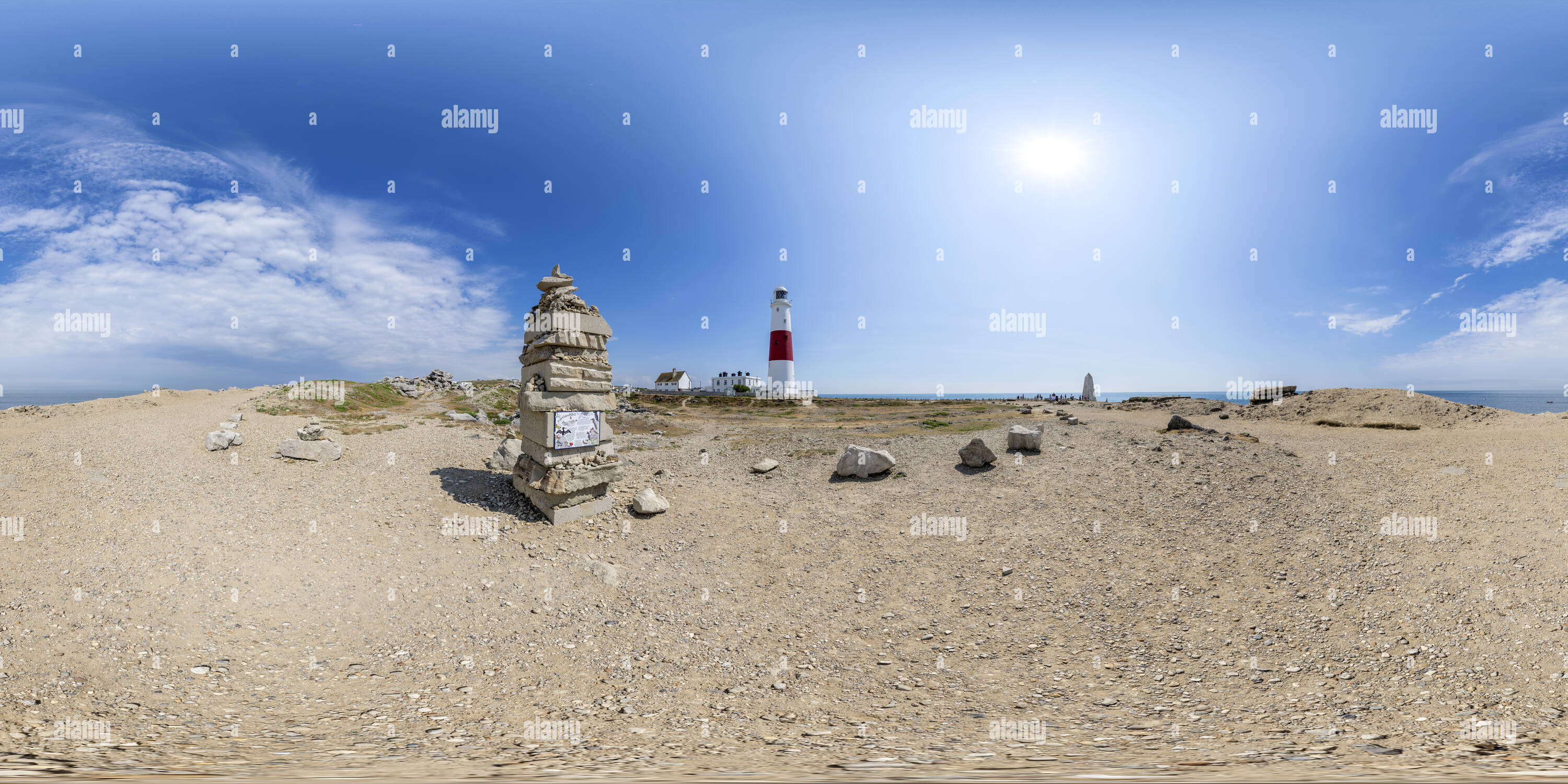 360° view of Portland Bill, Dorset - Alamy