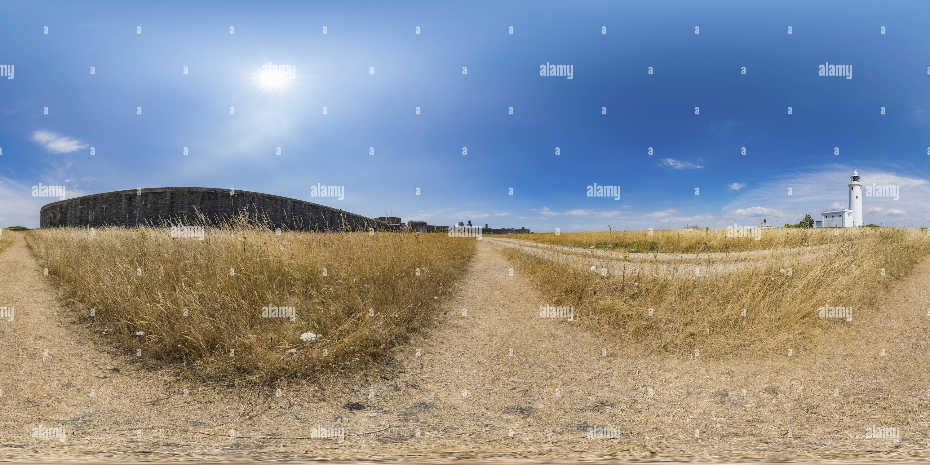360° view of Hurst Point, Hampshire - Alamy
