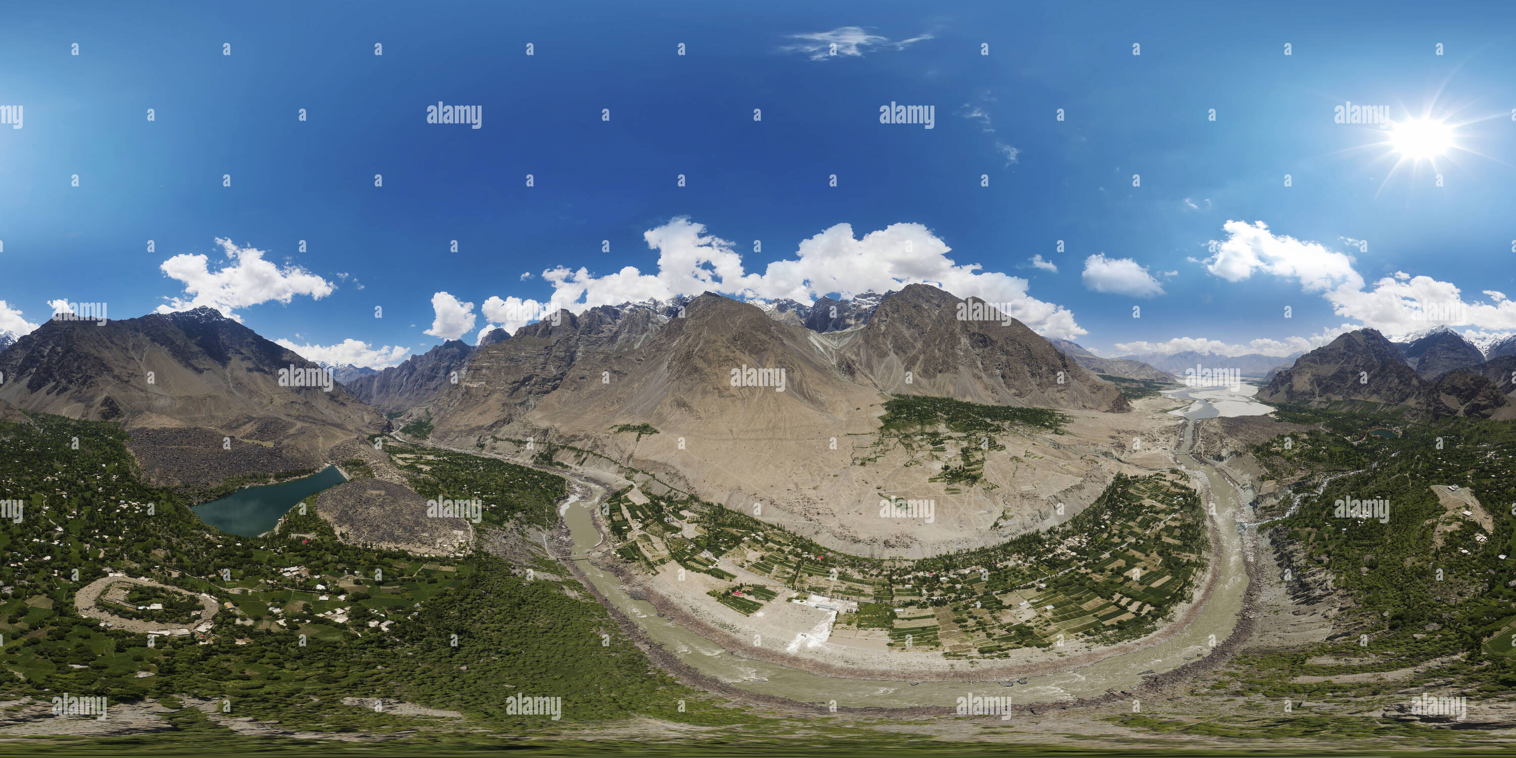 360° view of Kachura Village, Skardu Oakistan - Alamy