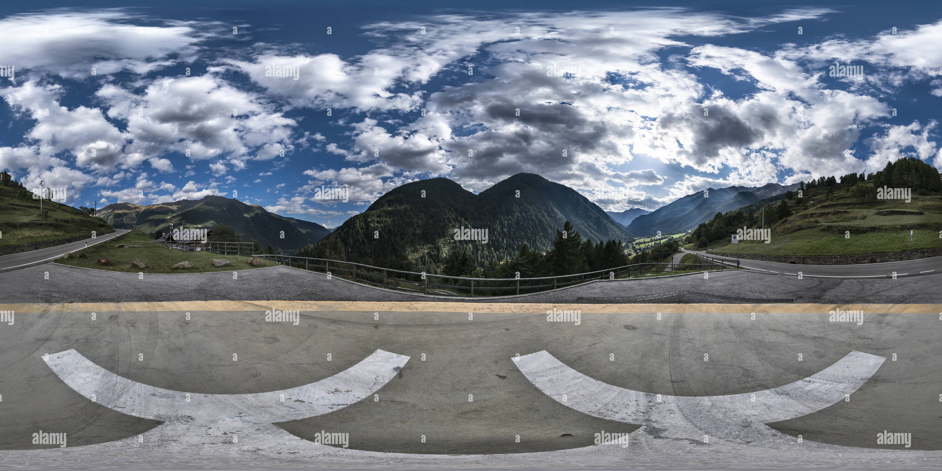 360° view of Helicopter area - Peio (TN - Alamy