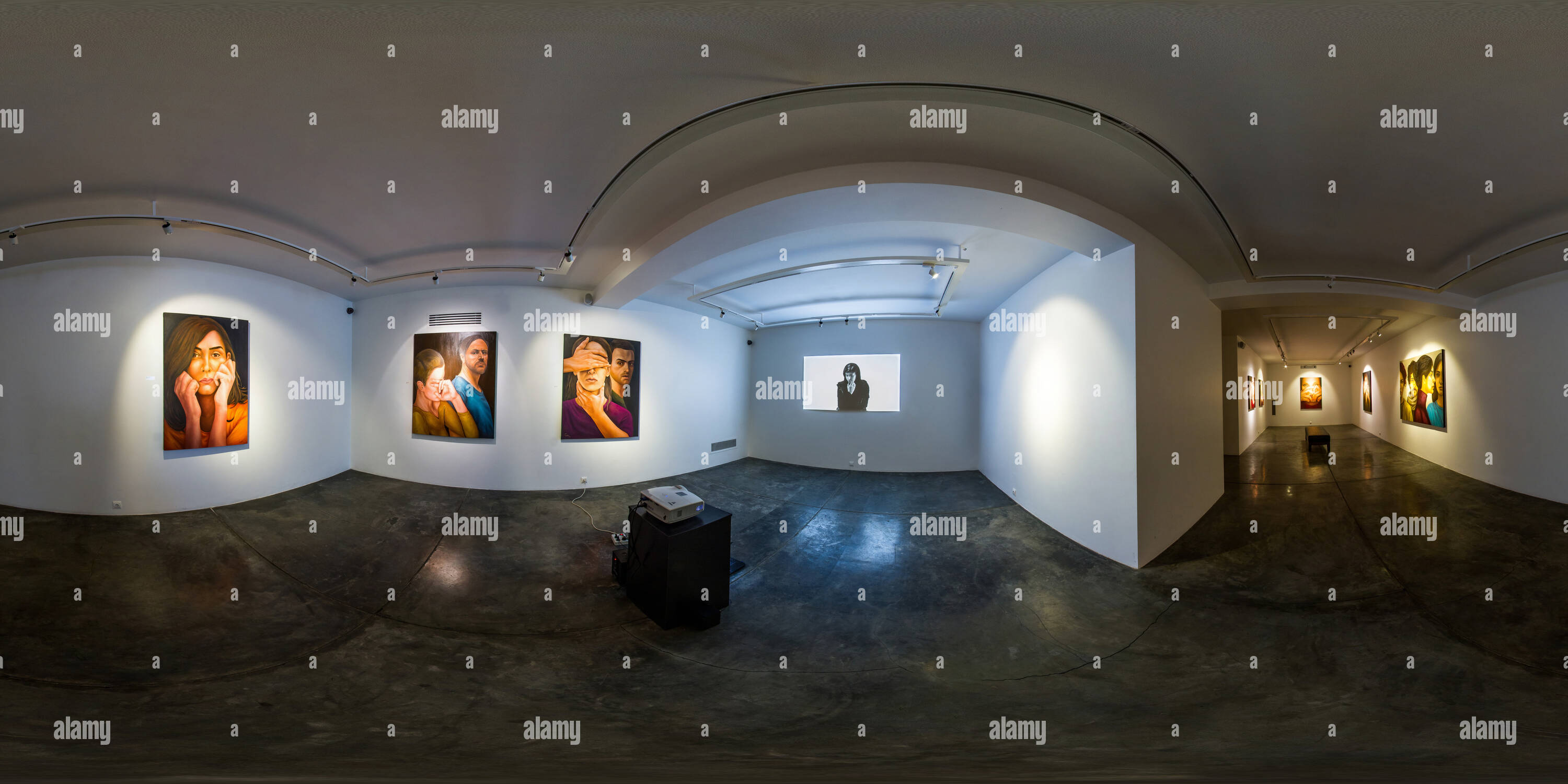 360° view of Shirin Art Gallery Dec 2017 Honia Abbasi Silent 03 - Alamy