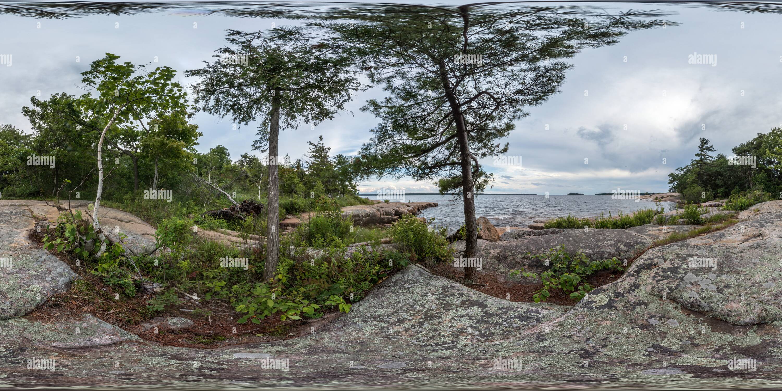 360° view of Cloudy Evening at Killbear Provincial Park - Alamy