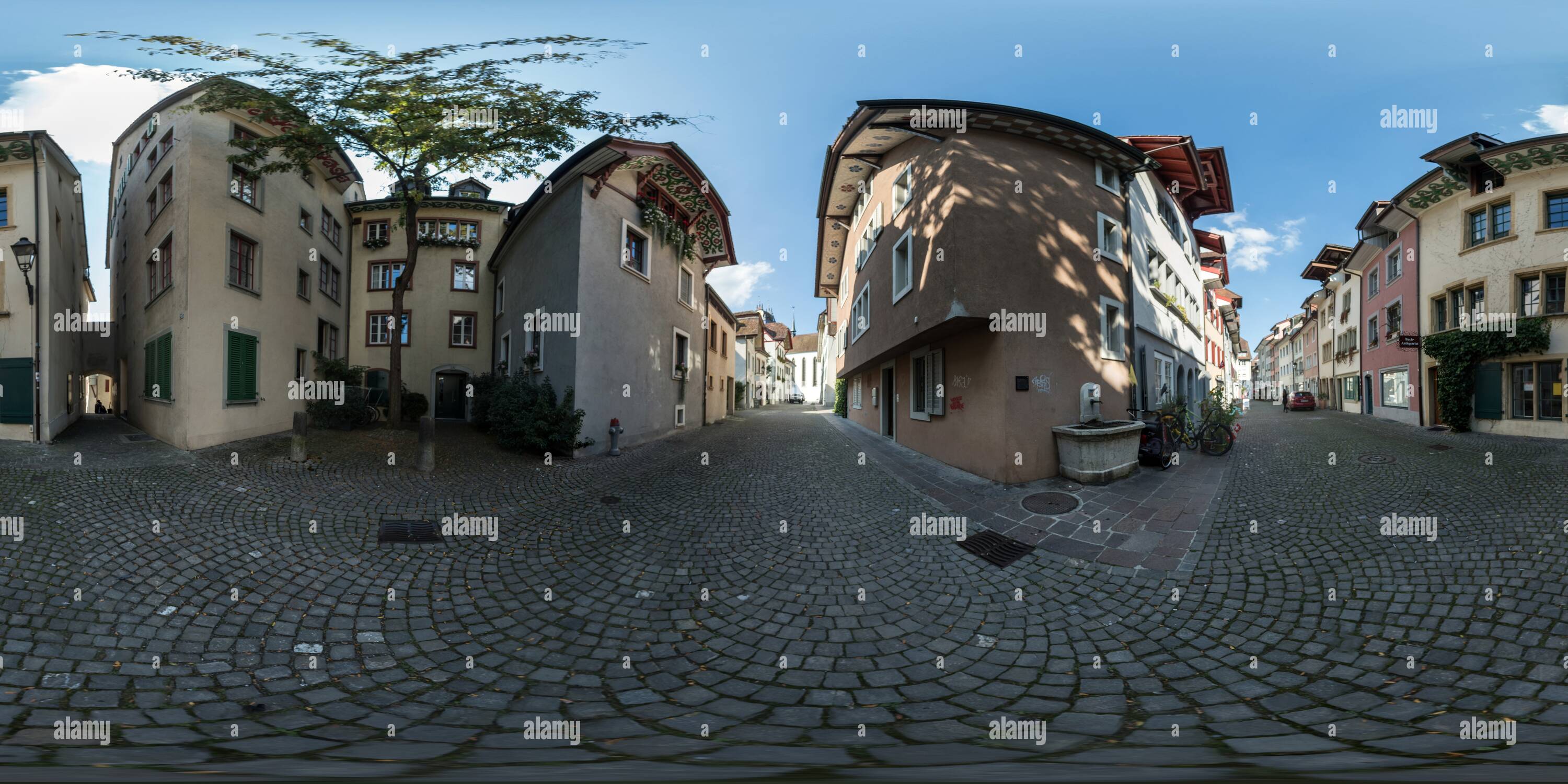 360° view of Altstadt von Aarau: In der Milchgasse - Alamy
