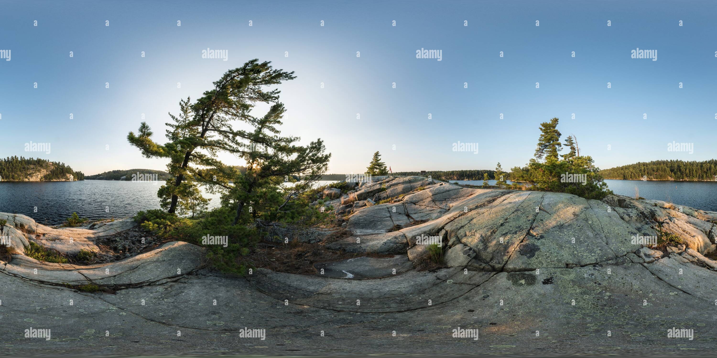 360° view of July Sunset on Charlton Lake II - Alamy