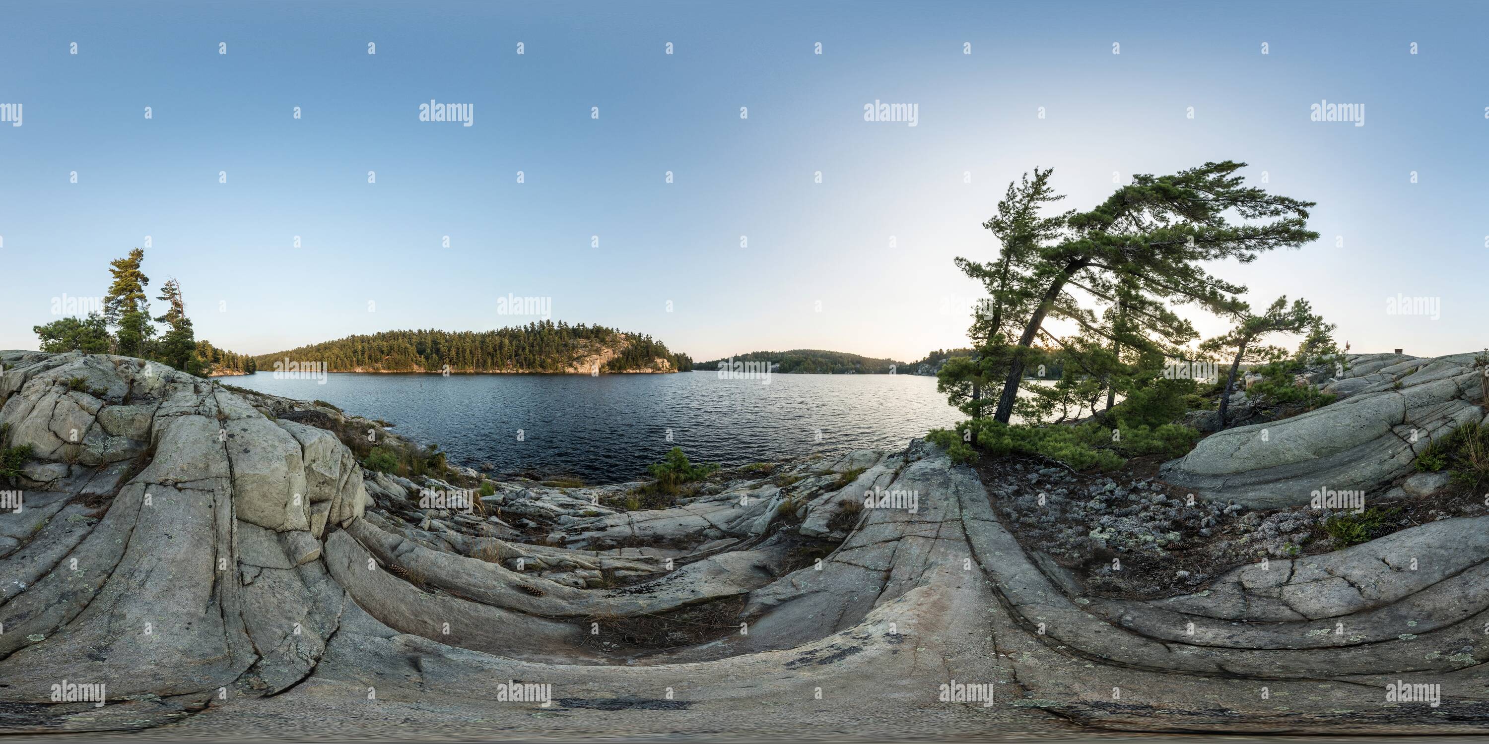 360° view of July Sunset on Charlton Lake III - Alamy
