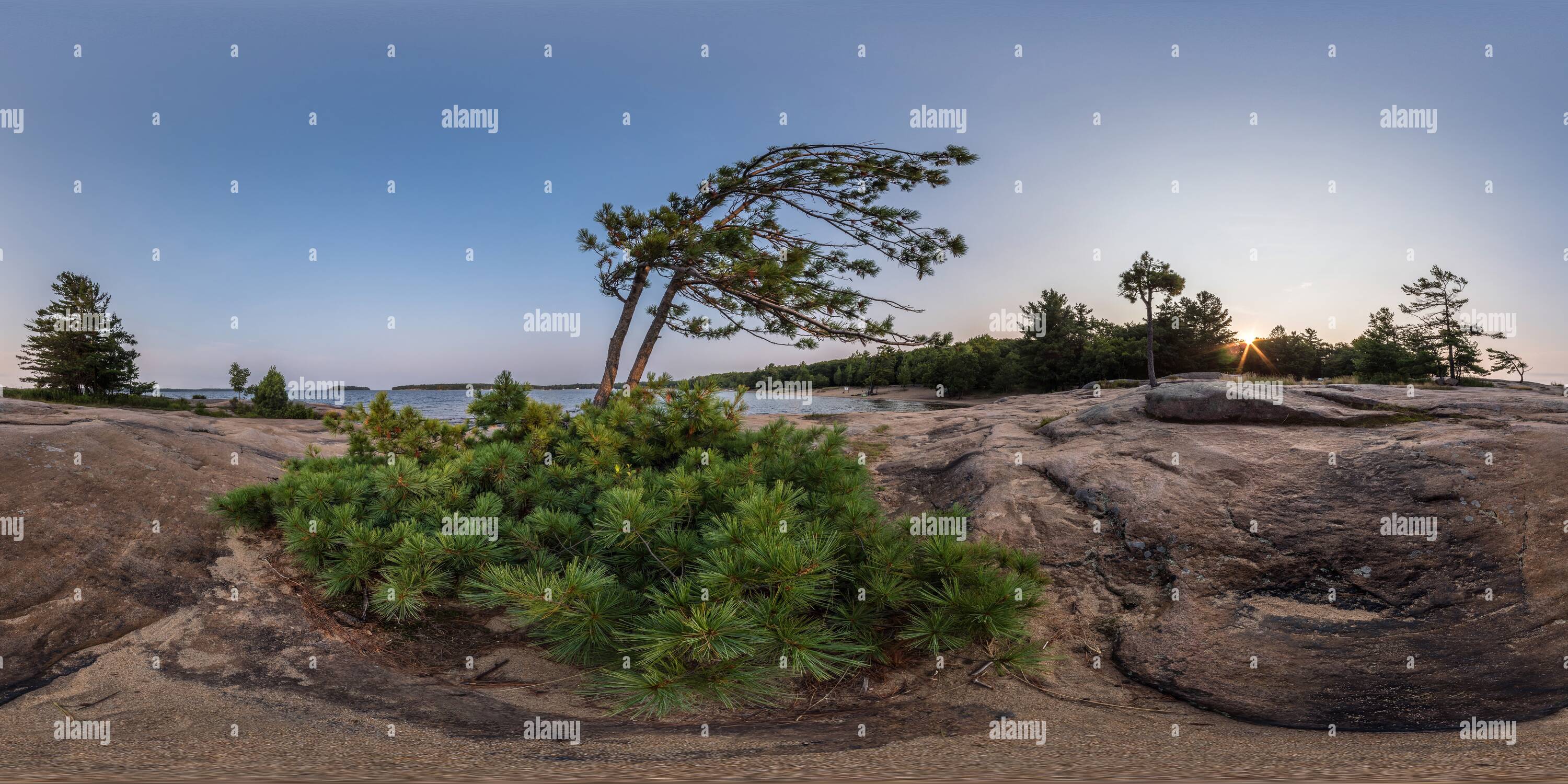 360° view of Early Summer Morning at Killbear Provincial Park - Alamy