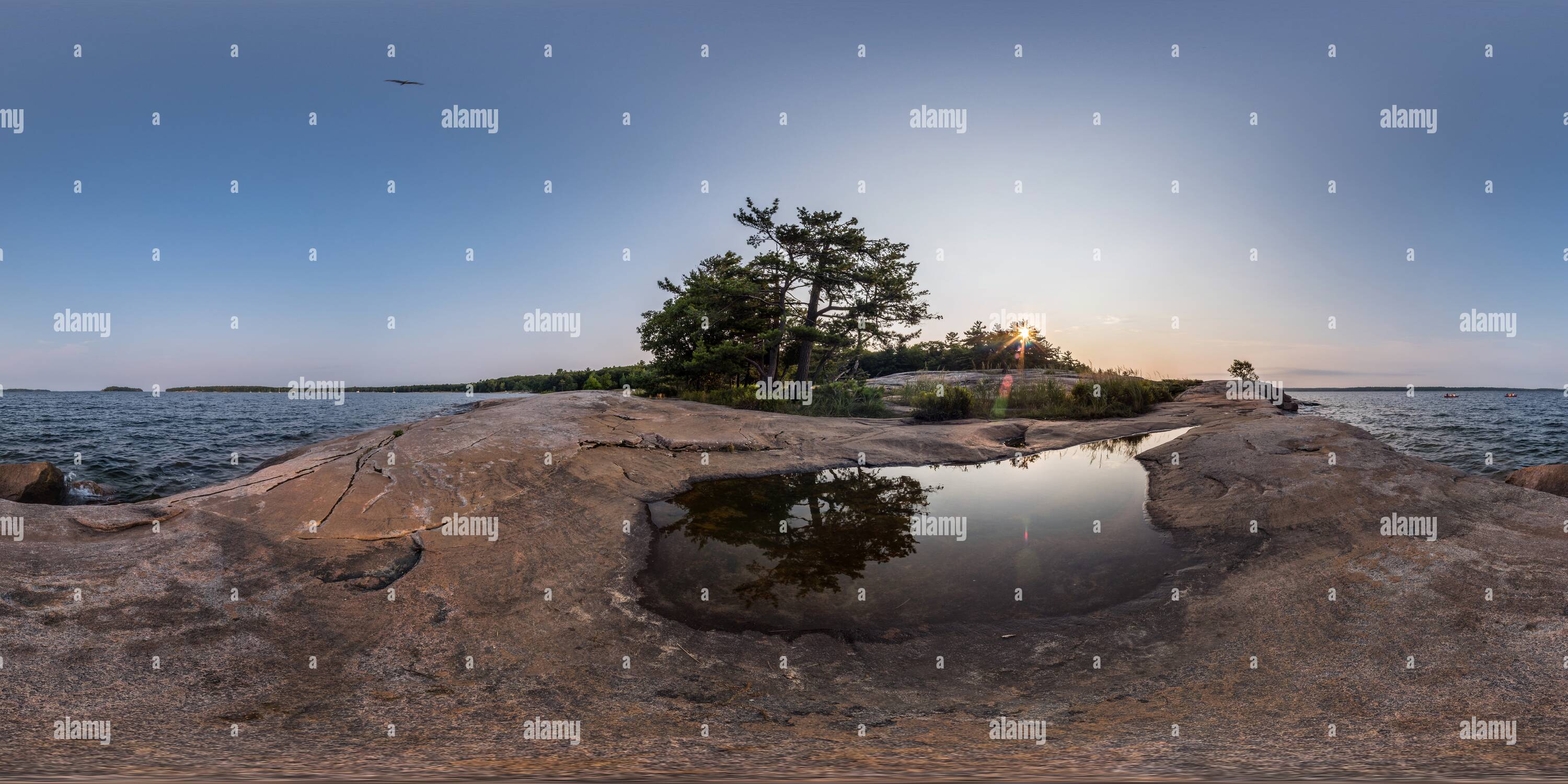 360° view of Early Summer Morning at Killbear Provinical Park iv - Alamy