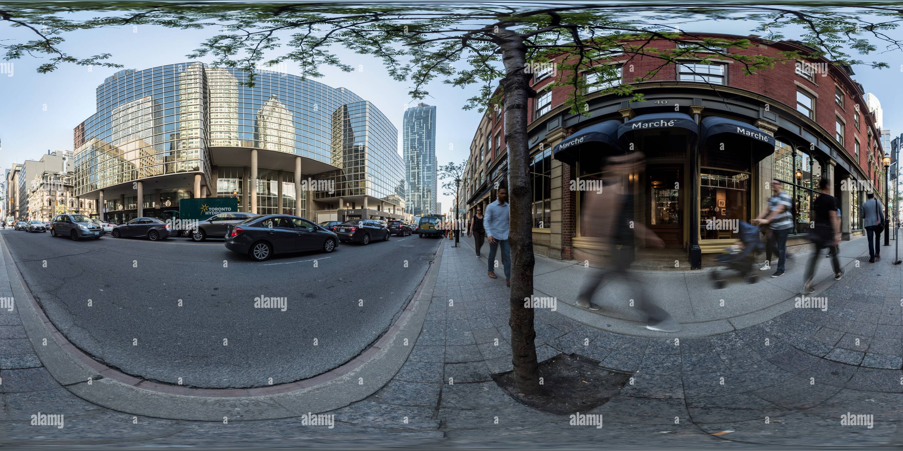 360° view of Yonge Street just north of Front - Alamy