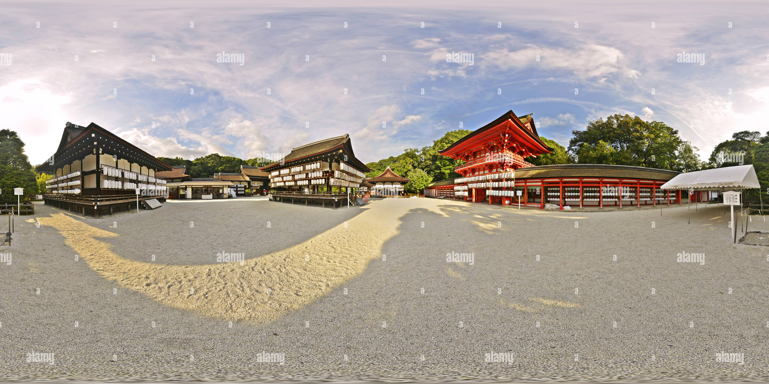 360° view of Shimogamo Shrine - Kyoto - Alamy