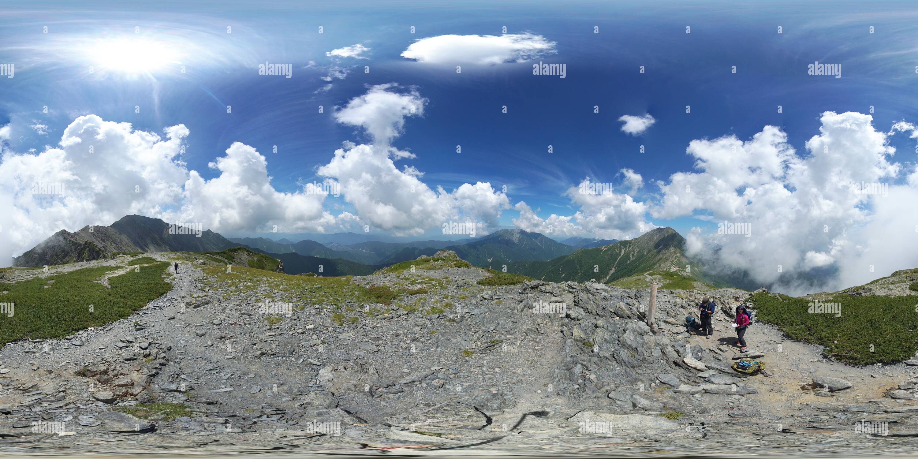 360° view of Mt.Nakashiranesan in Japanese Southern Alps - Alamy