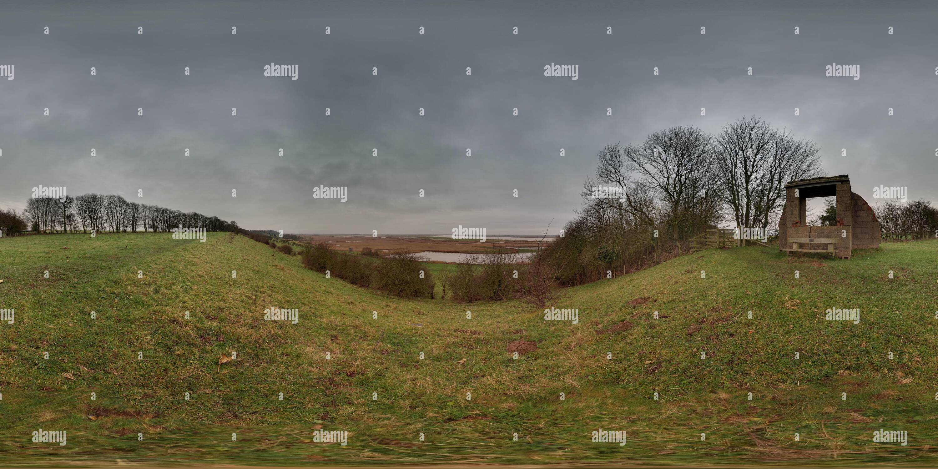 360° view of The Northern Observation Post - Alamy