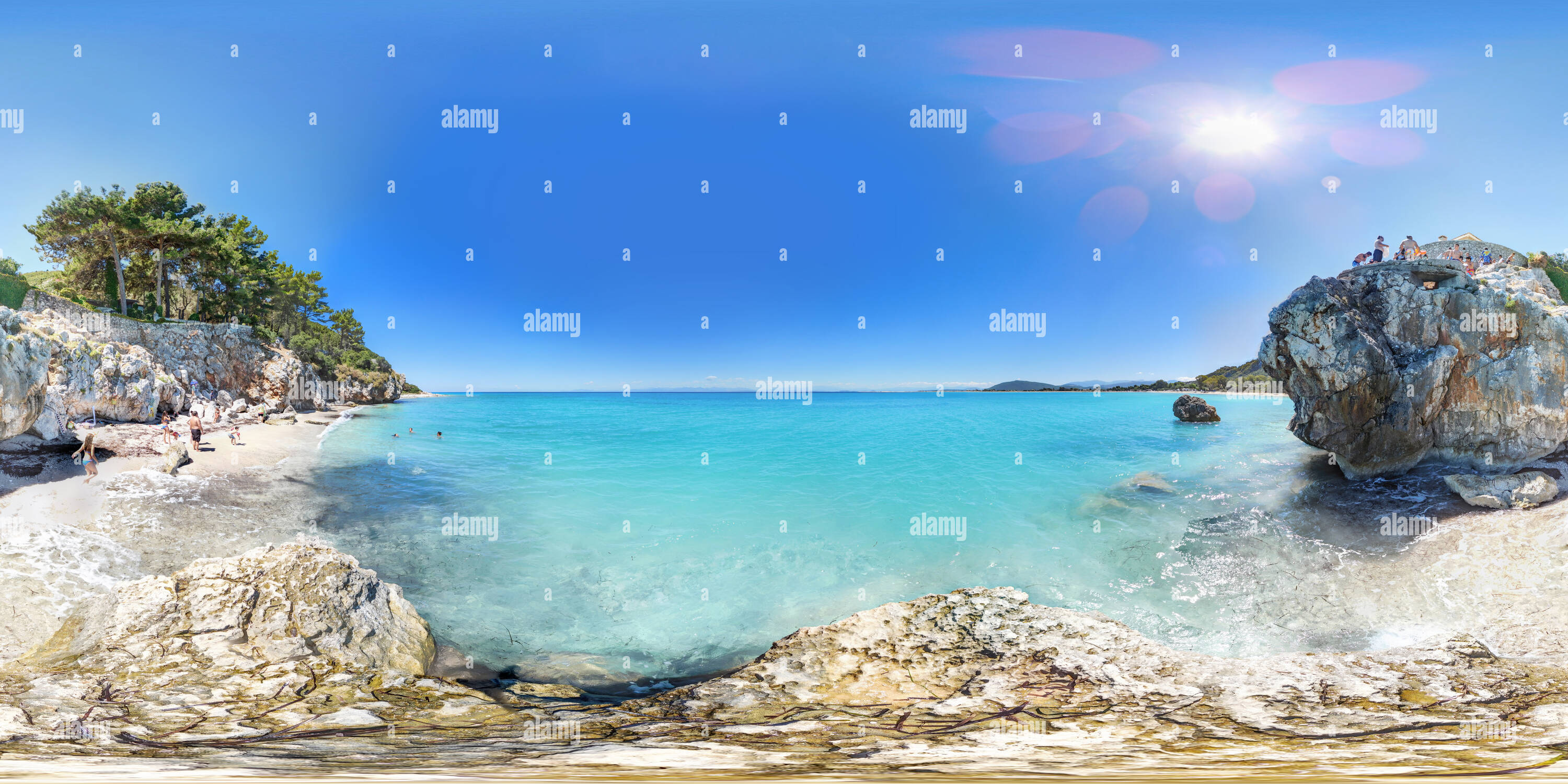 360° view of Agioneri (Kryoneri) - Lefkada - Alamy
