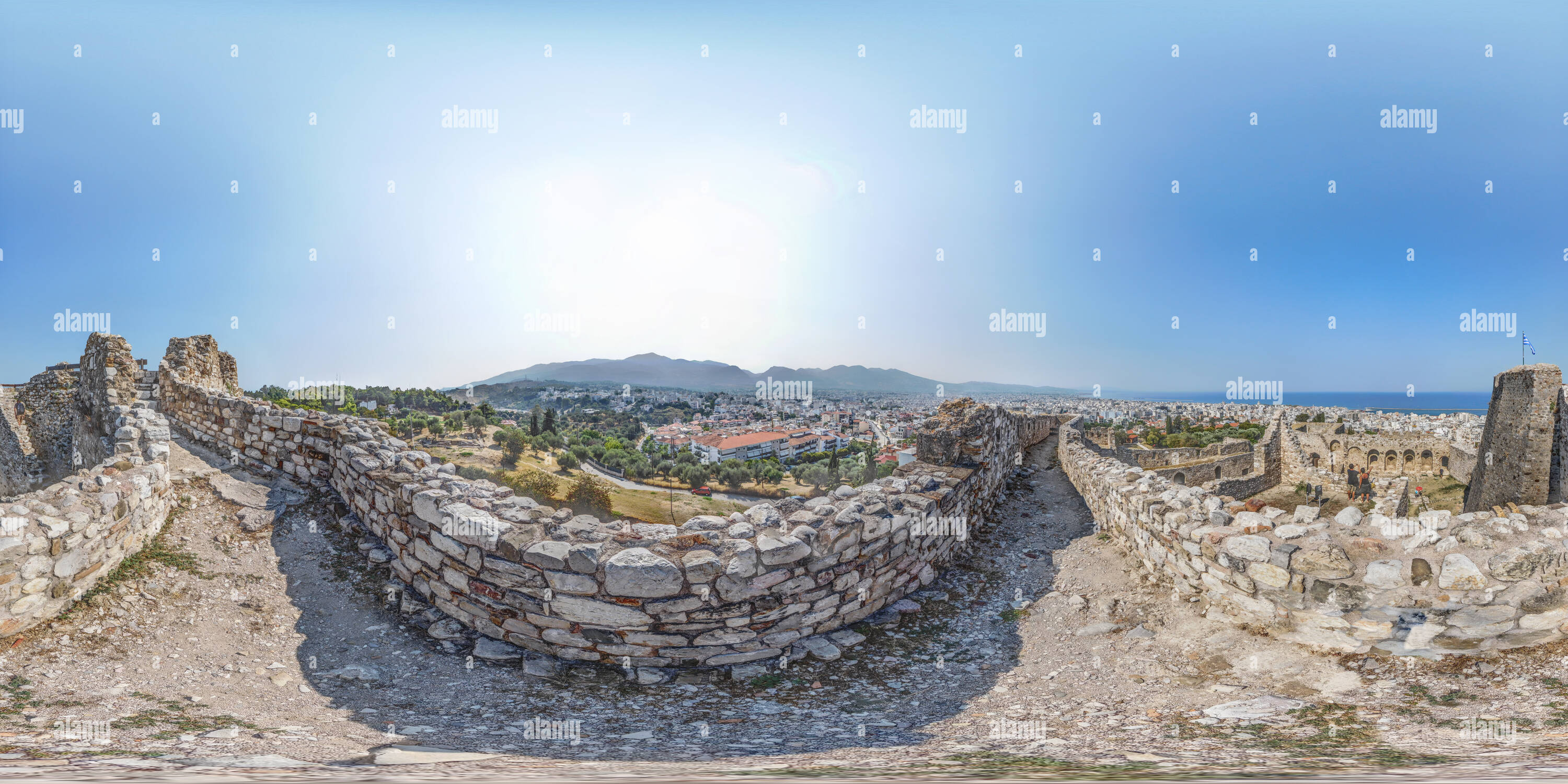 360° view of Patras Castle 2 - Alamy