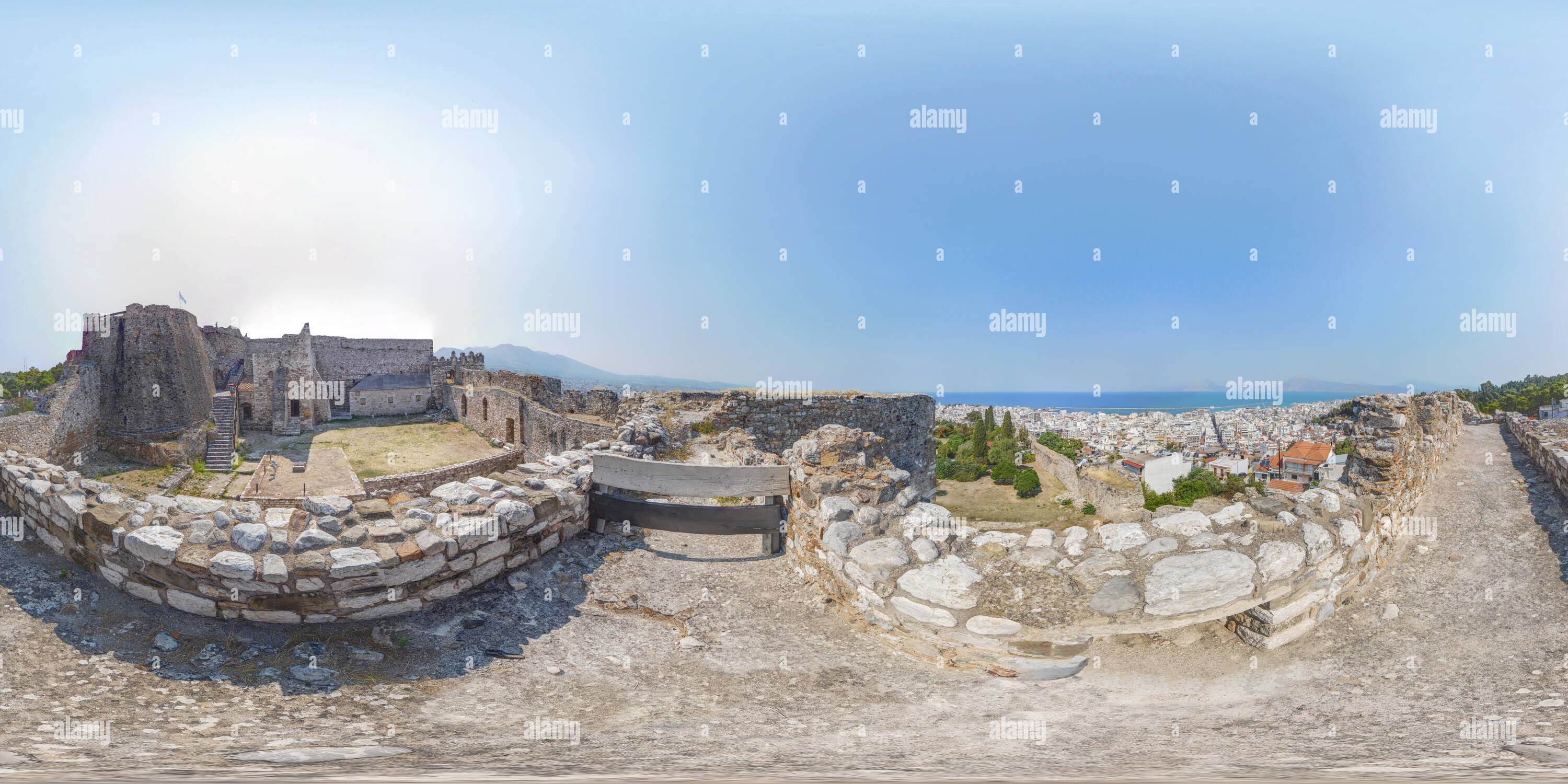 360° view of Patras Castle 3 - Alamy