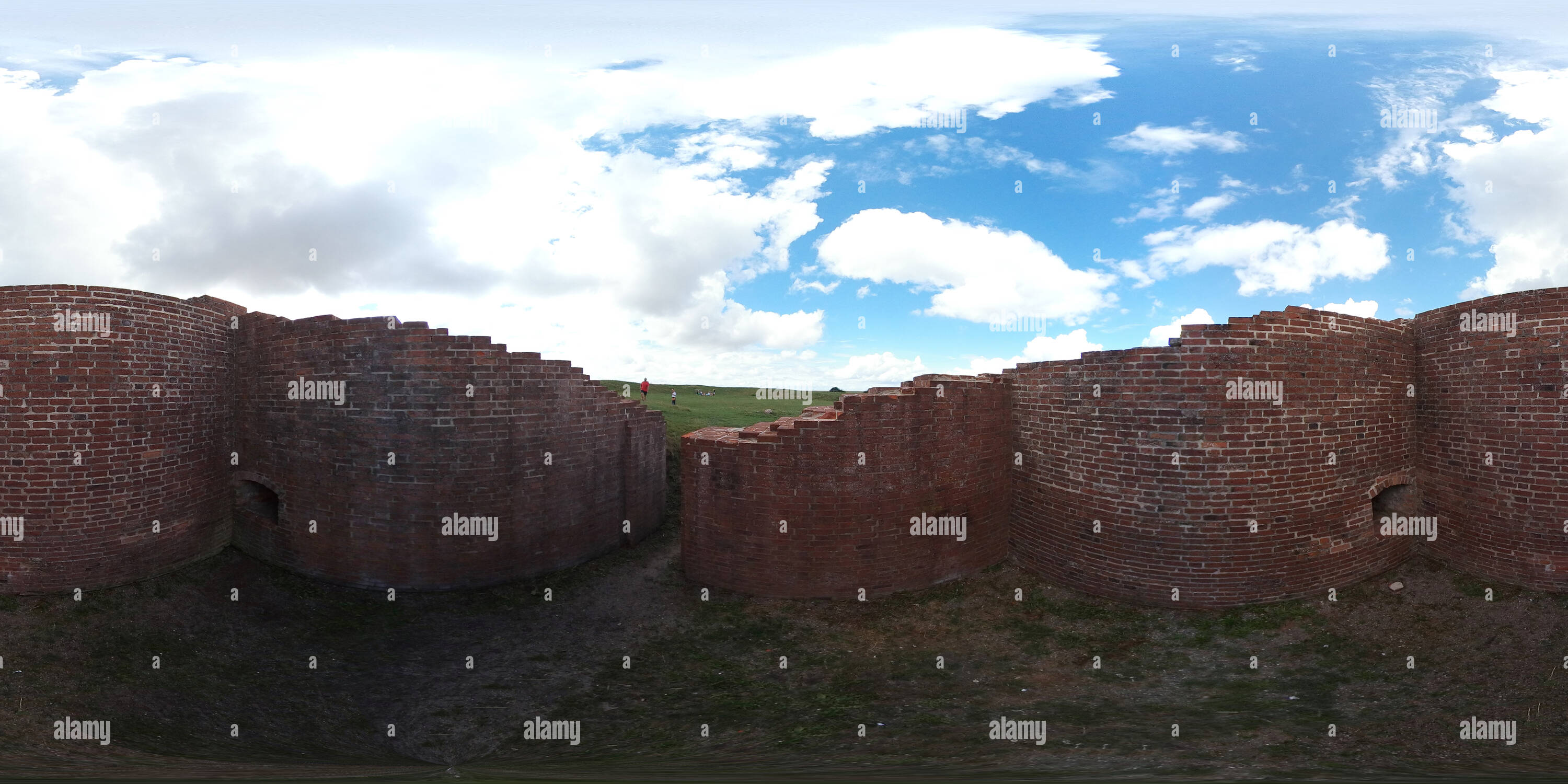 360° view of Remaining ruins of Riberhus in Ribe - Alamy