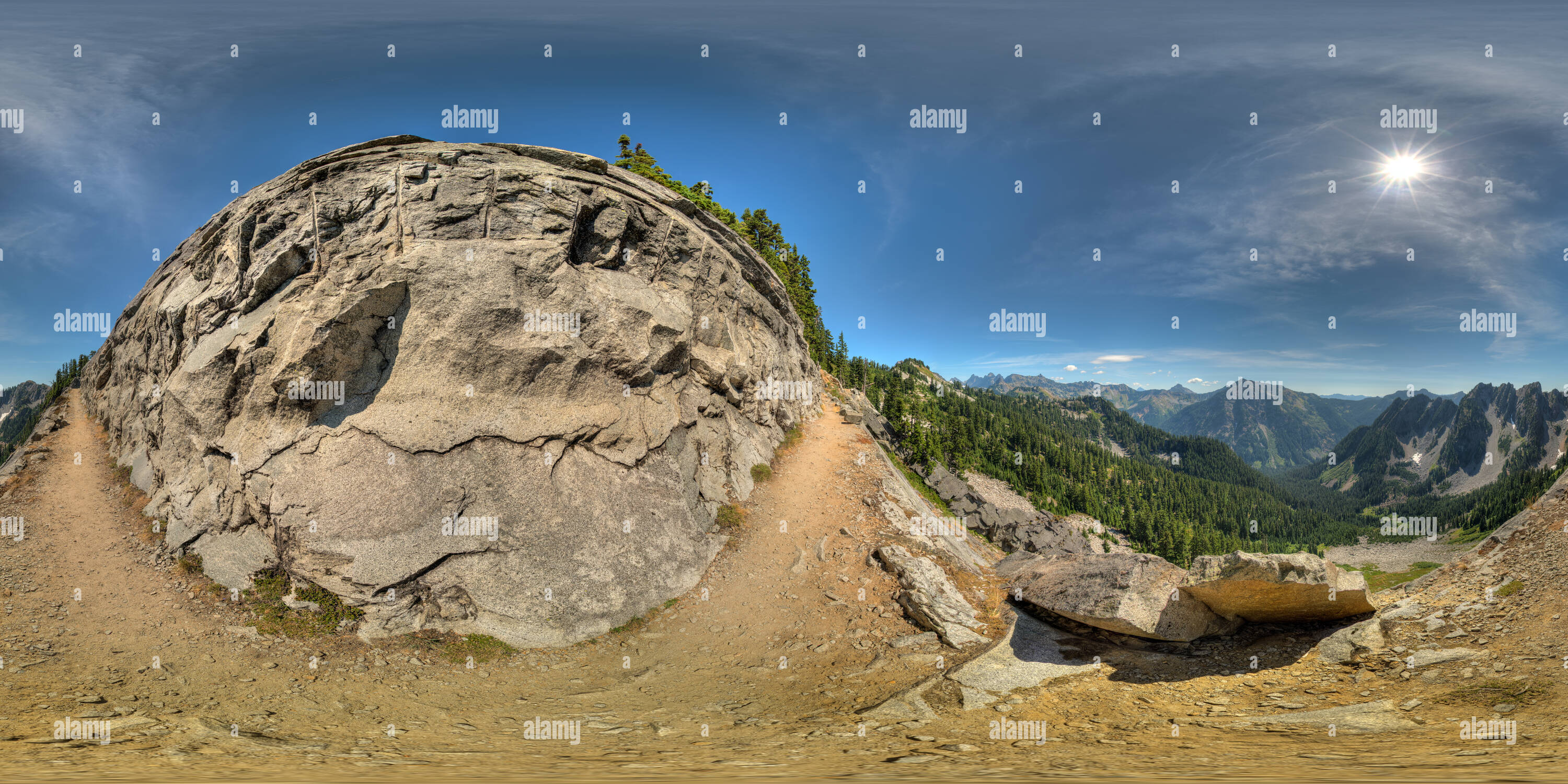 360° view of Kendall Katwalk, Midway, Snoqualmie National Forest, WA ...