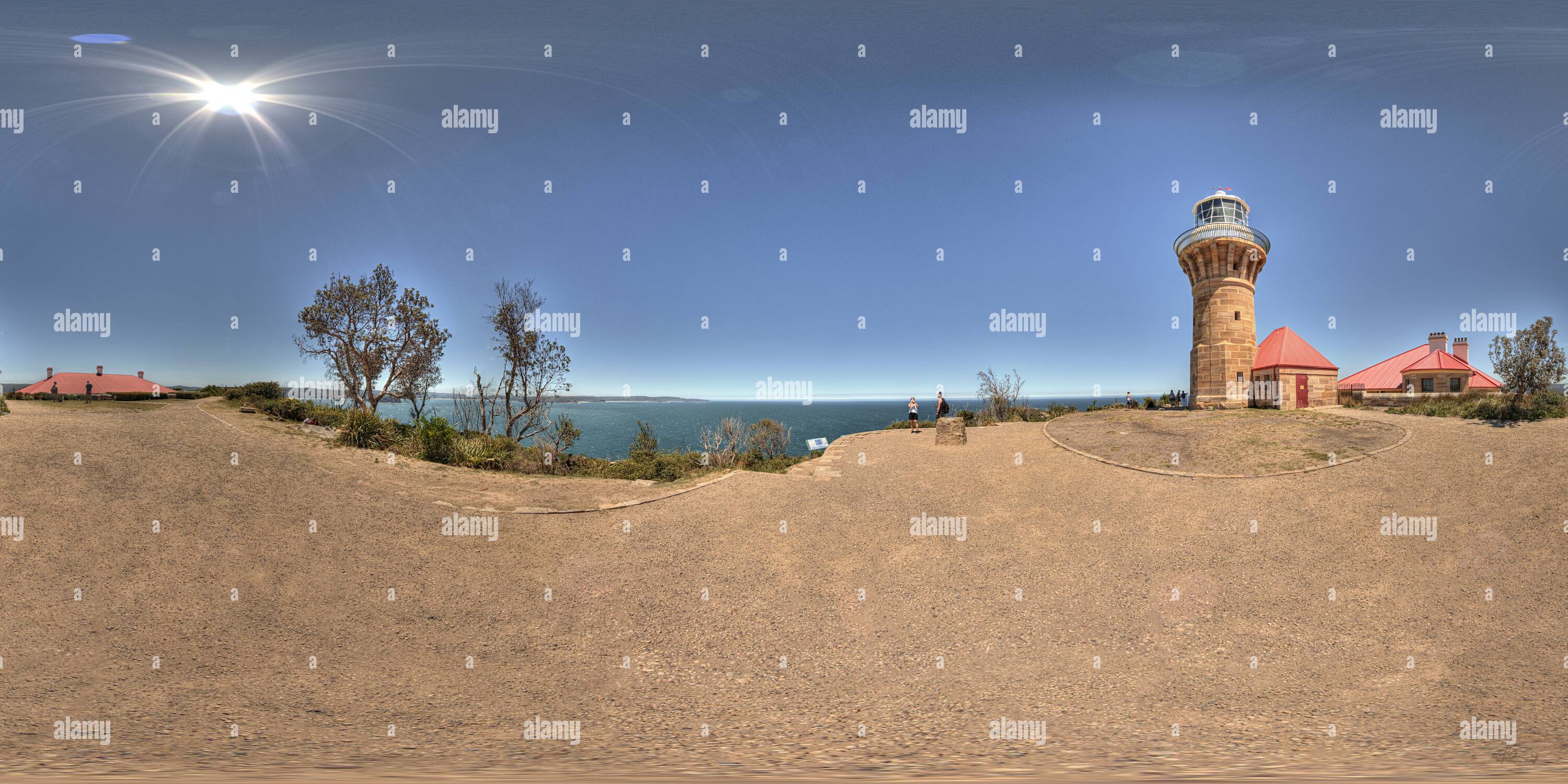 360° view of Romantic Barrenjoey Head Lighthouse ! - Alamy