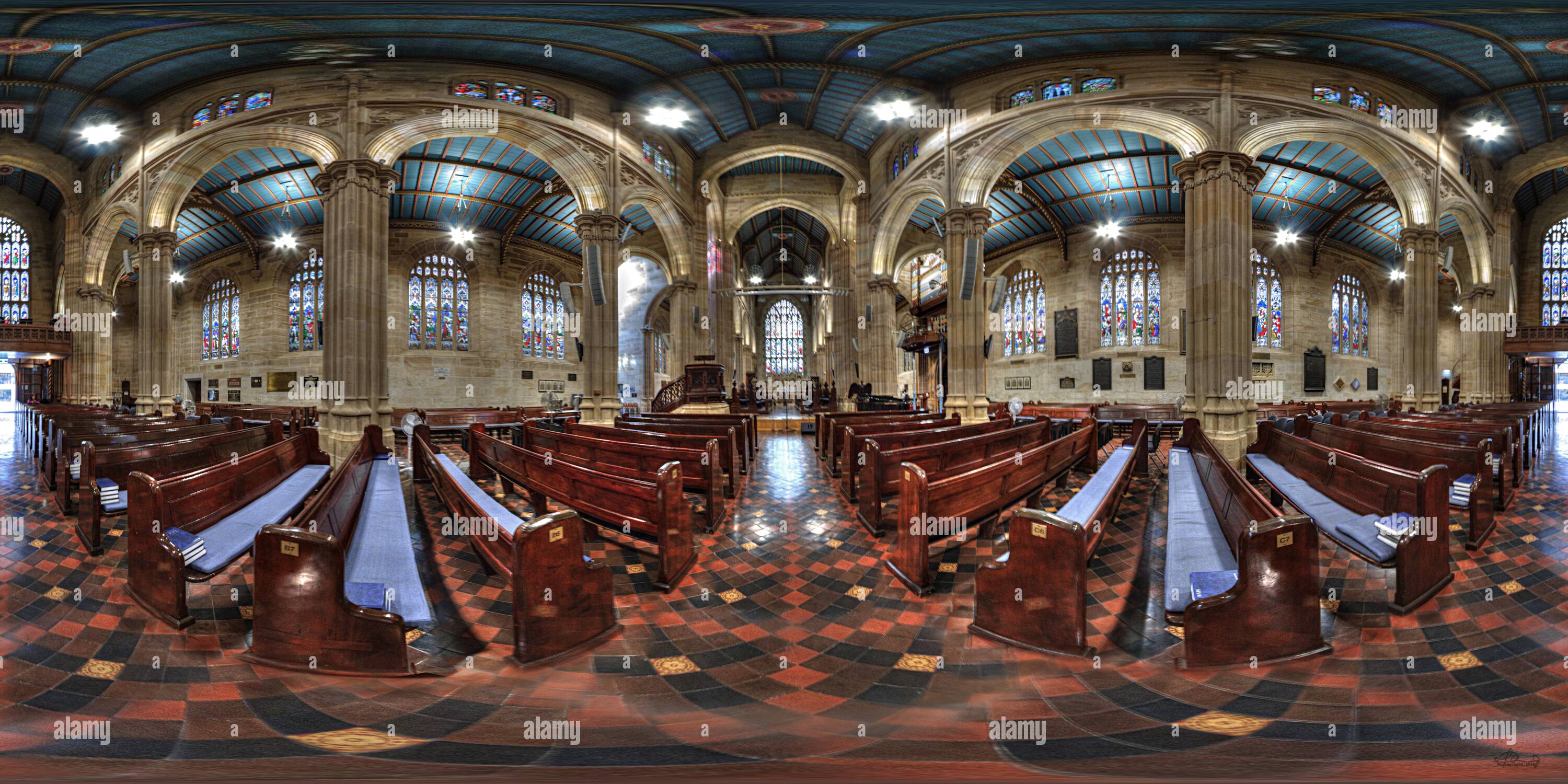 360° view of Inside St Andrew's Cathedral, Sydney 2 - Alamy