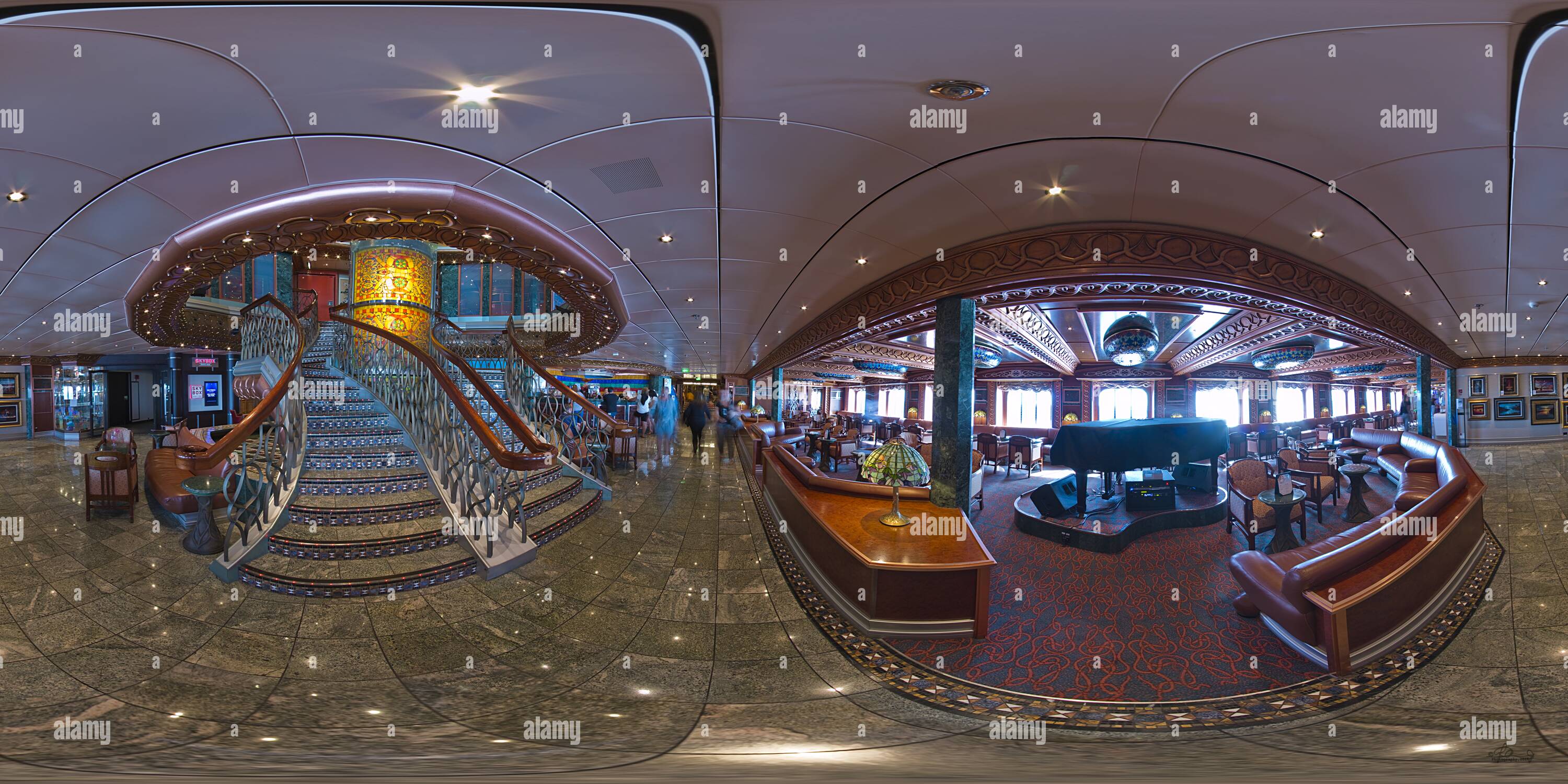 360° view of Deck 2, Promenade - Midship/Starboard Side - Carnival ...