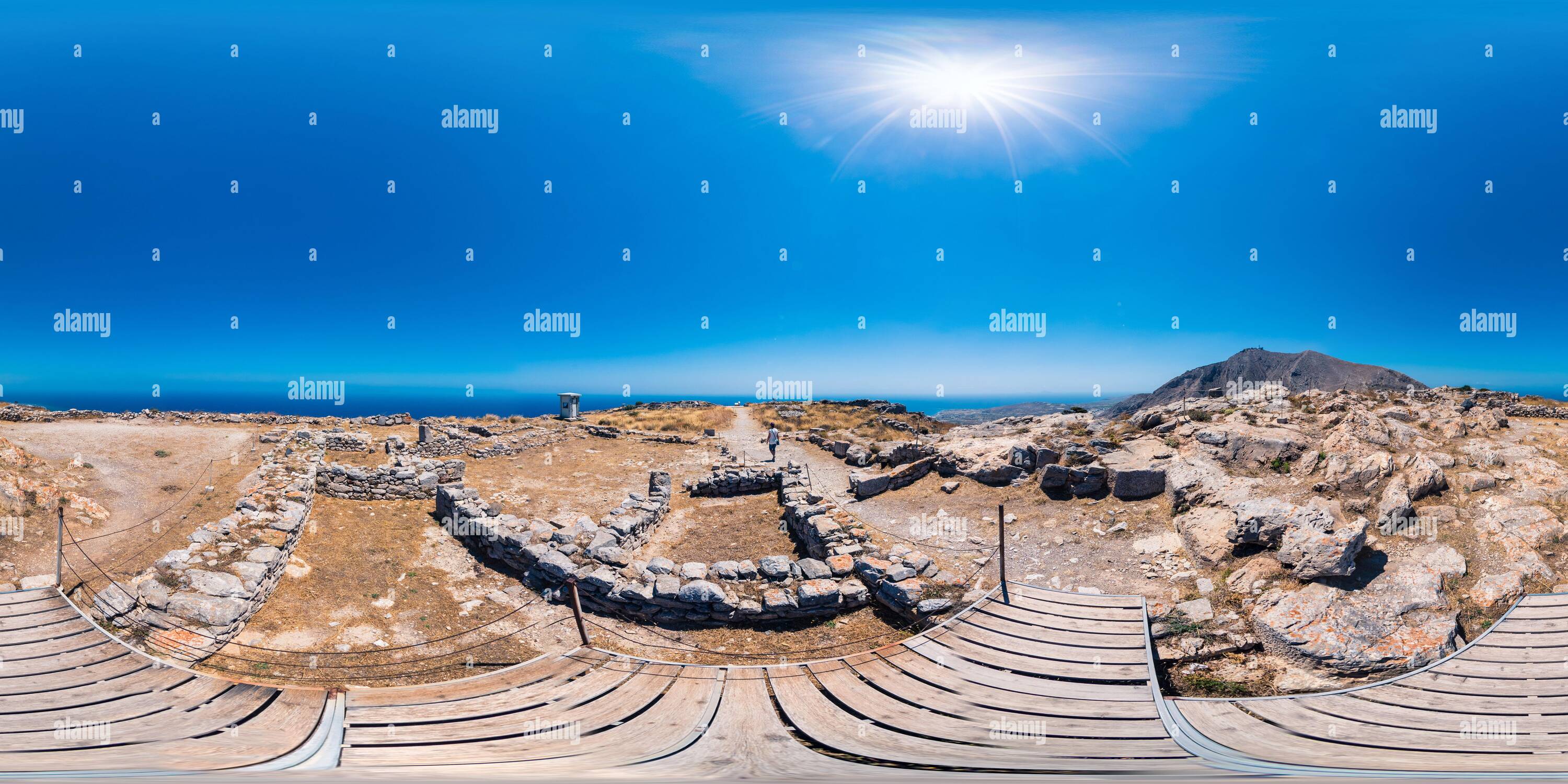 360° view of Ancient Thera [1] - Alamy