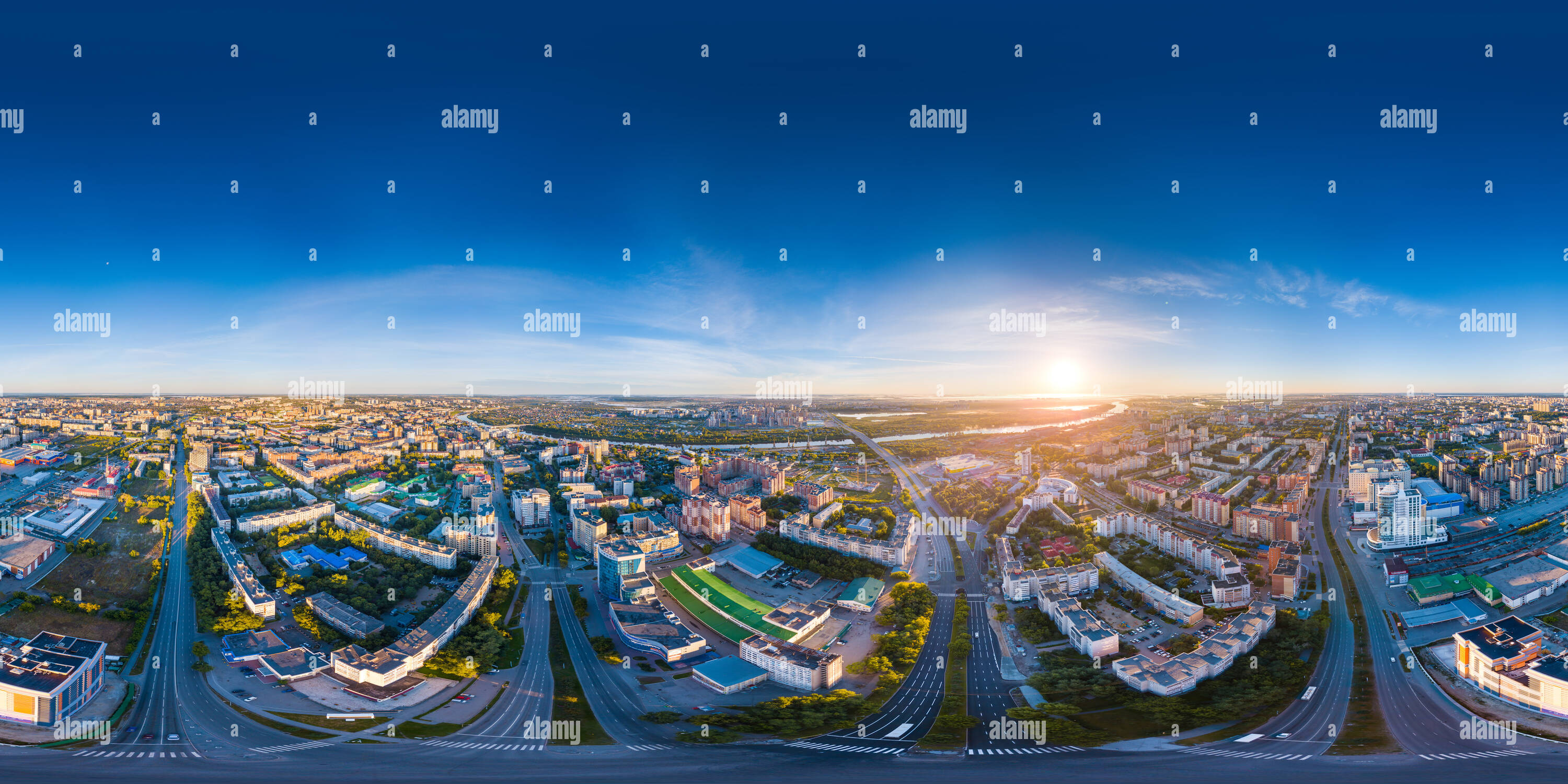 360° view of Crossroads of 50 Let Oktyabrya and Profsoyuznaya streets ...