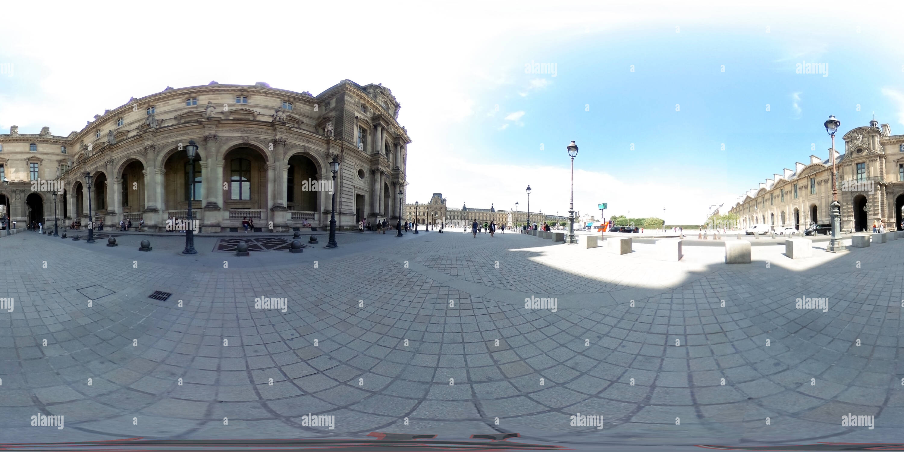360° view of Louvre Museum. Exterior - Alamy